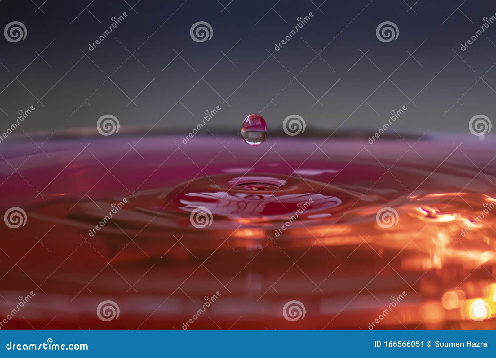 Water droplet falling stock image. Image of clear, droplet - 166566051