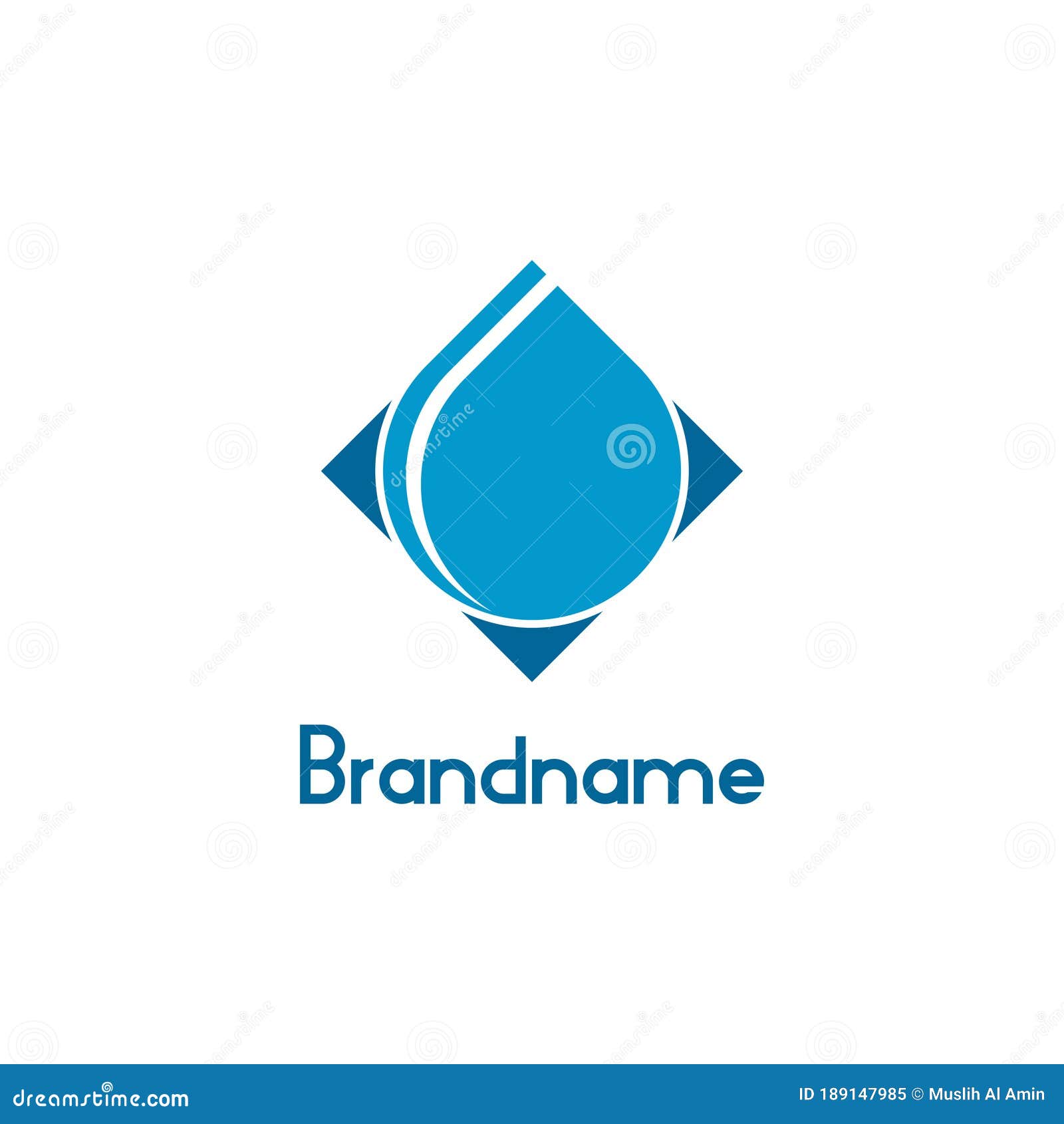 Water droplet logo stock vector. Illustration of abstract - 189147985