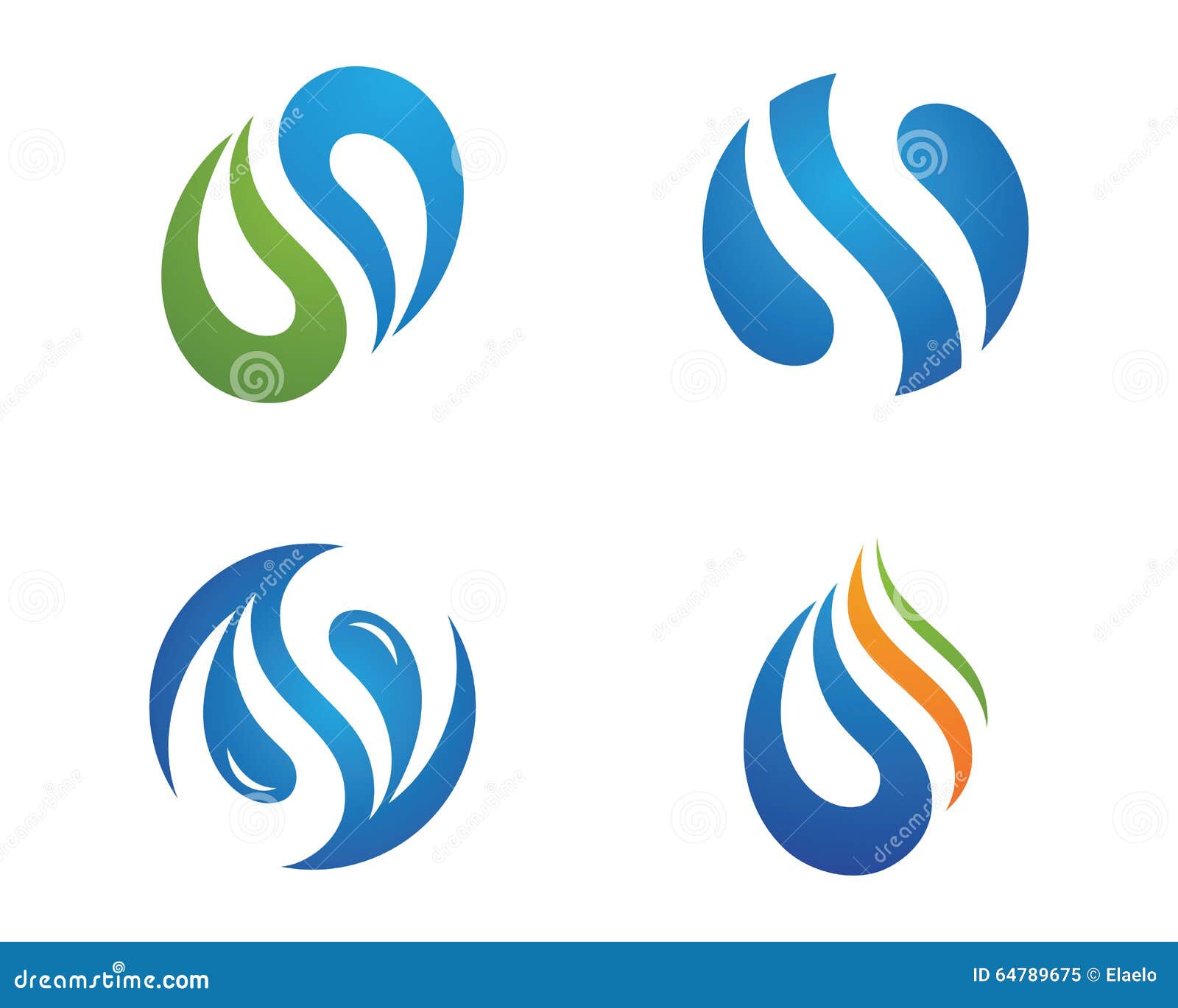 Water Droplet Logo Template Stock Vector - Illustration of element ...