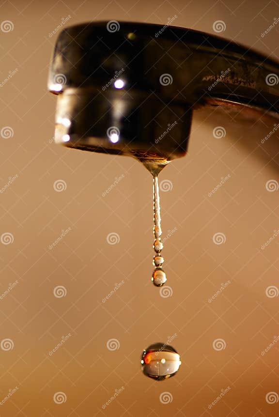 Water droplet from tap stock image. Image of refreshing - 2759471