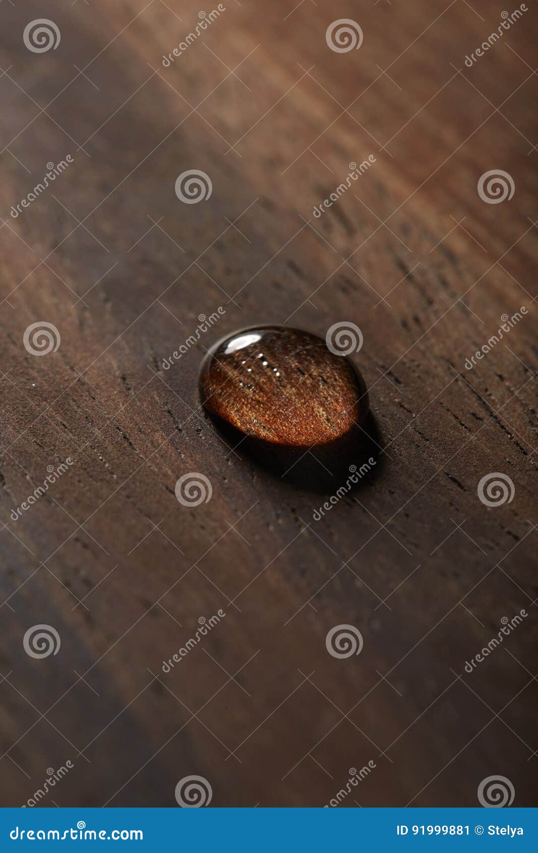 Water Droplet on Wood stock image. Image of repelling - 91999881