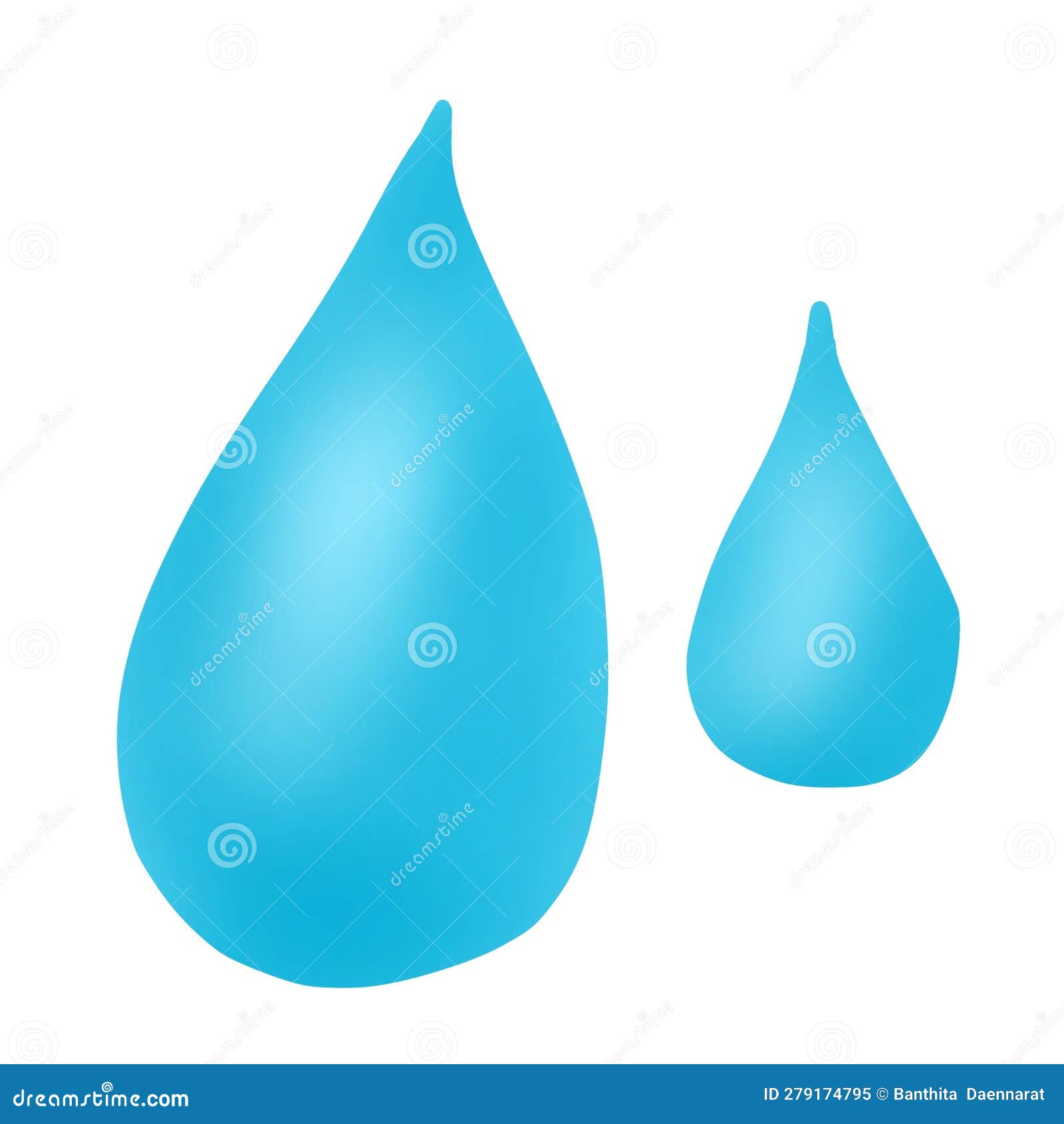 Blue water drop stock illustration. Illustration of line - 279174795