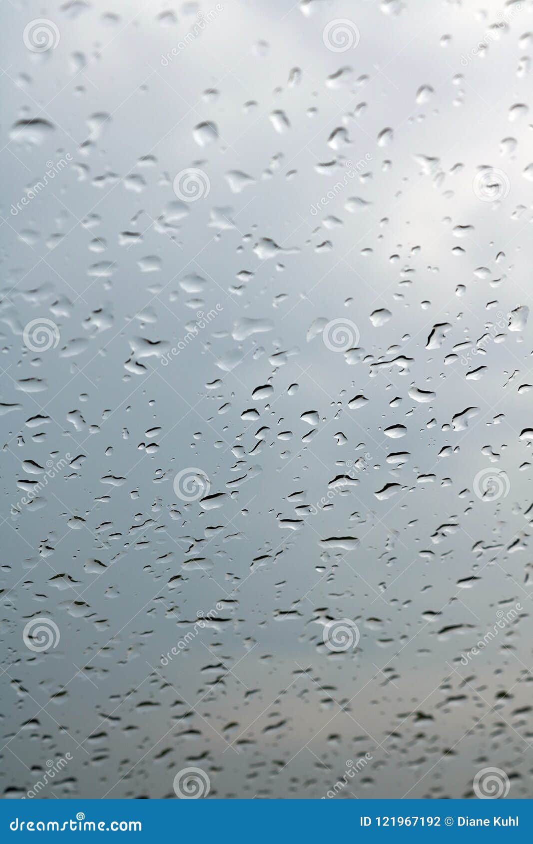 Raindrops on Windshield with Grey Clouds Stock Photo - Image of weather ...