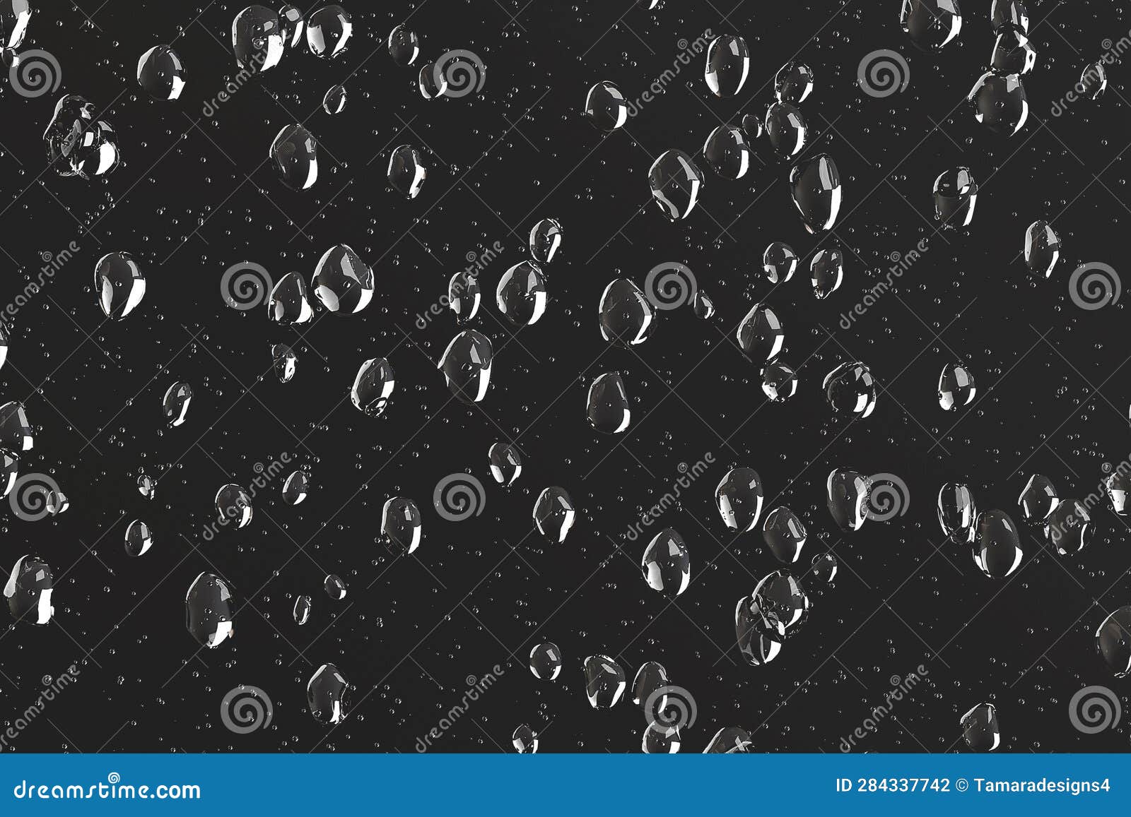 Water Droplets Condensation Drops Overlay Refreshing Dark Background ...