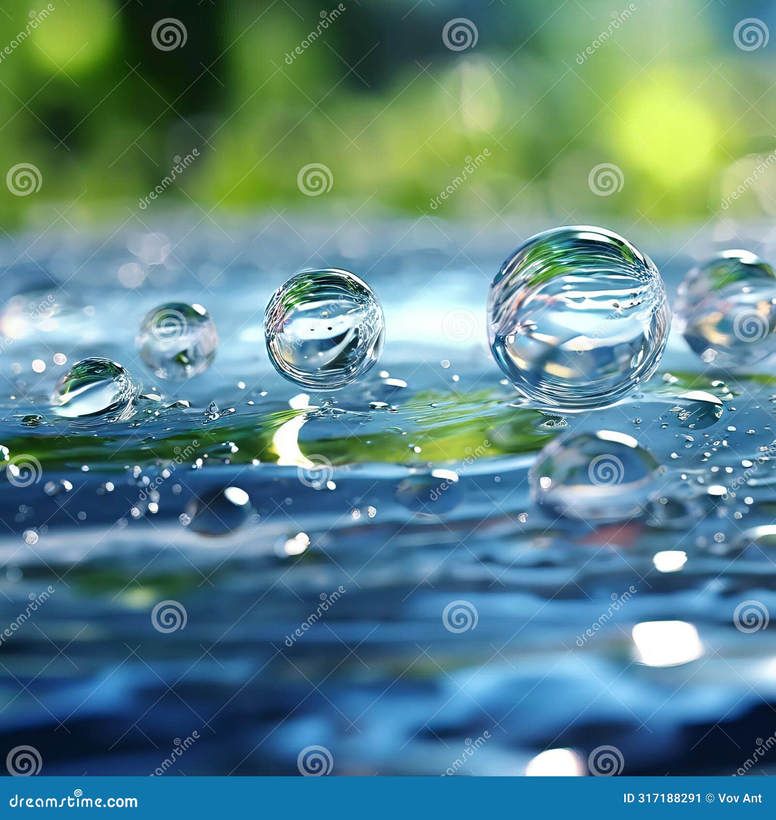 Water Droplets Condensing and Collecting in Tiny Pools on Smoth Stock ...