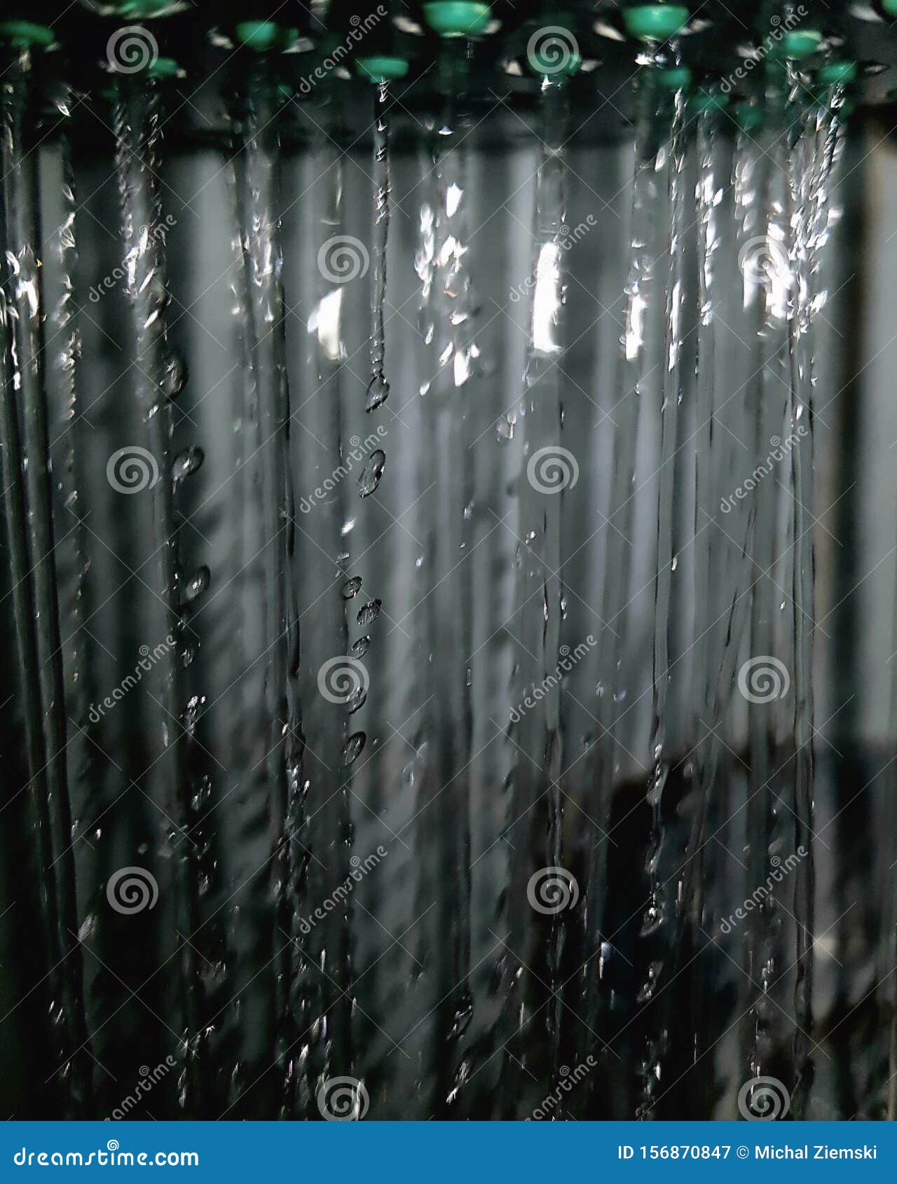 Water Droplets Falling from the Shower Head Stock Image - Image of cool ...