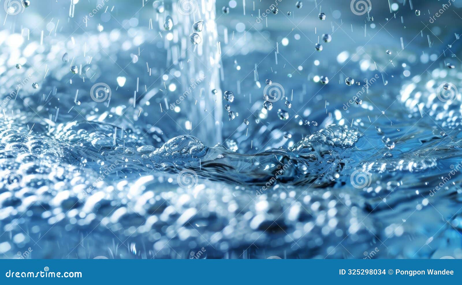 Water Droplets Falling from Tap into Sink Stock Illustration ...
