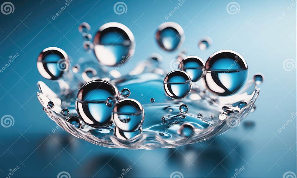 Water Droplets Form a Unique Pattern As they Splash and Create a ...