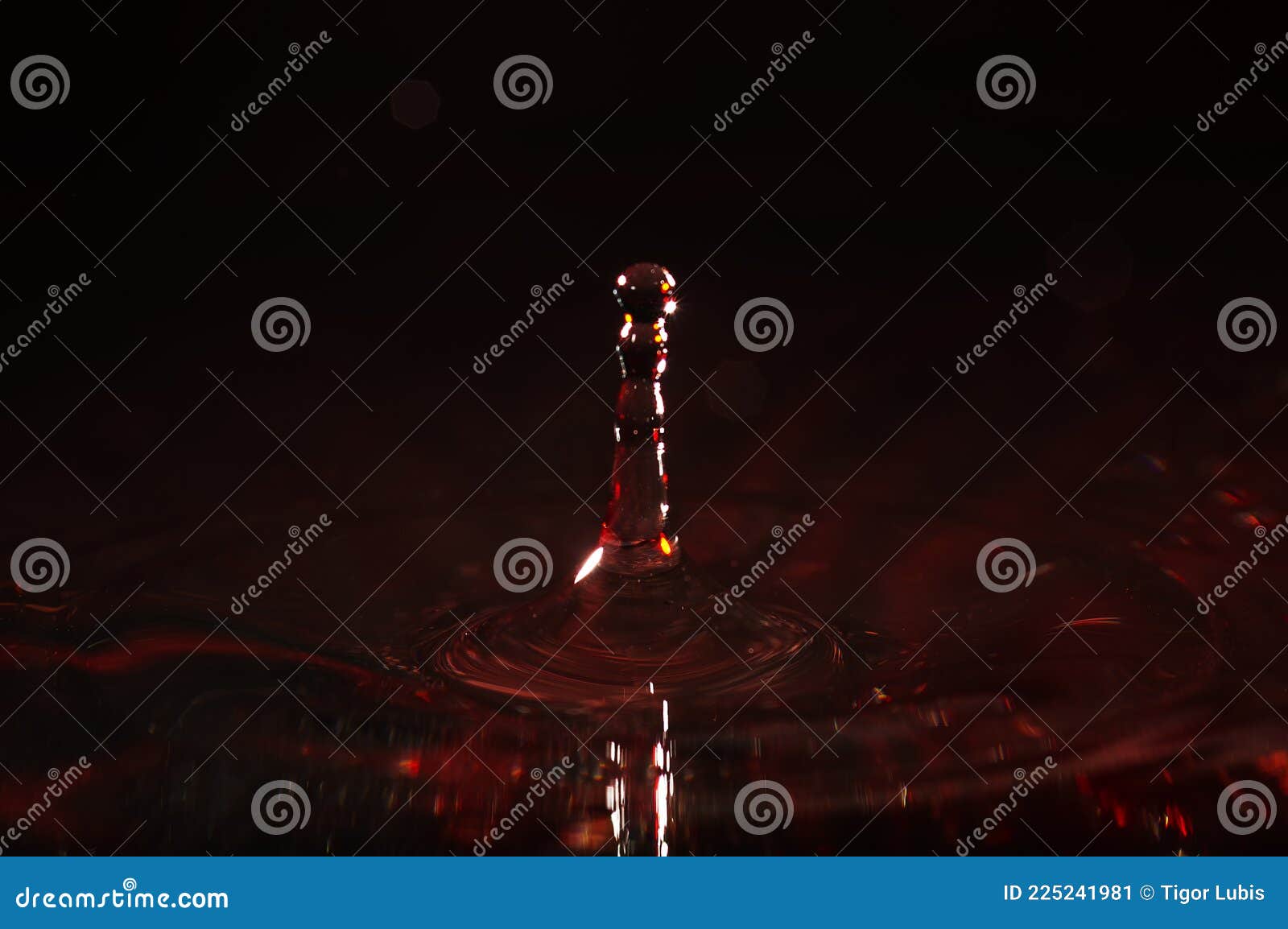 Water Droplets Water Formed when Dripping on the Surface Stock Image ...