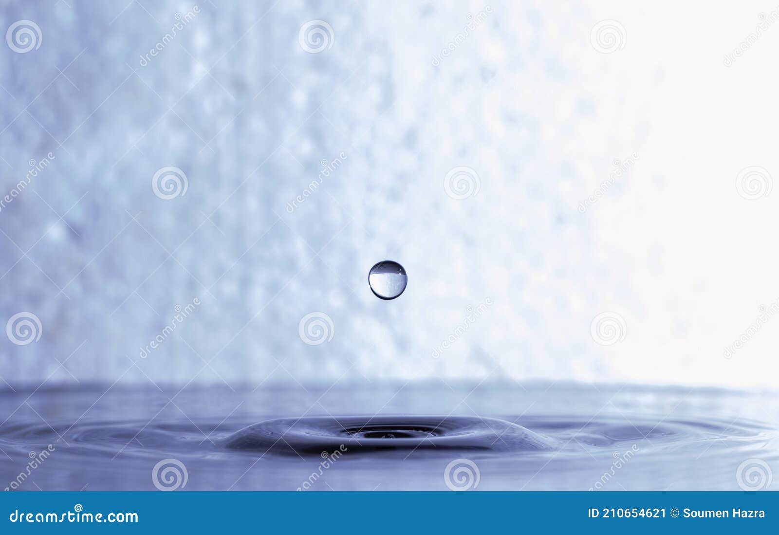 Water Droplets Freezing Motion Stock Image - Image of rippled, clean ...
