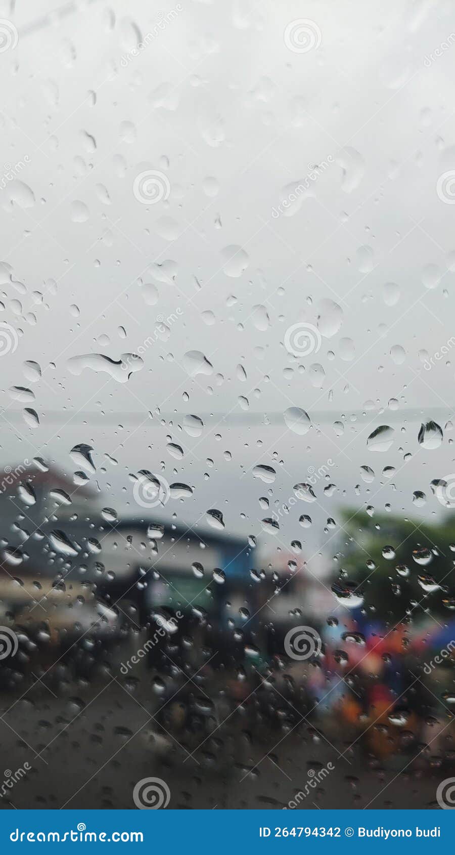 Water Droplets in Front of the Windshield Stock Photo - Image of ...