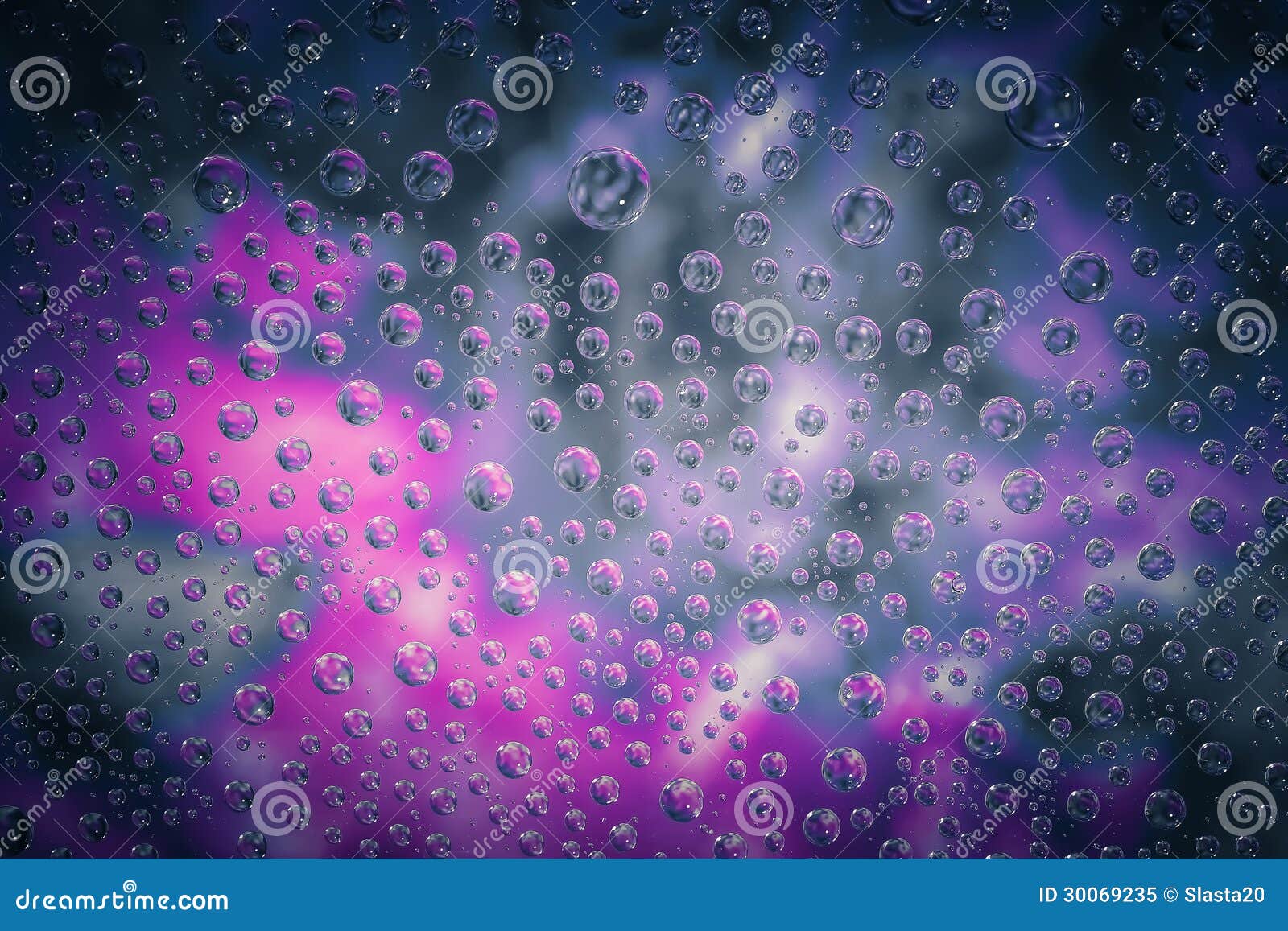 Water Drops on Multicolor Background Stock Image - Image of abstract ...