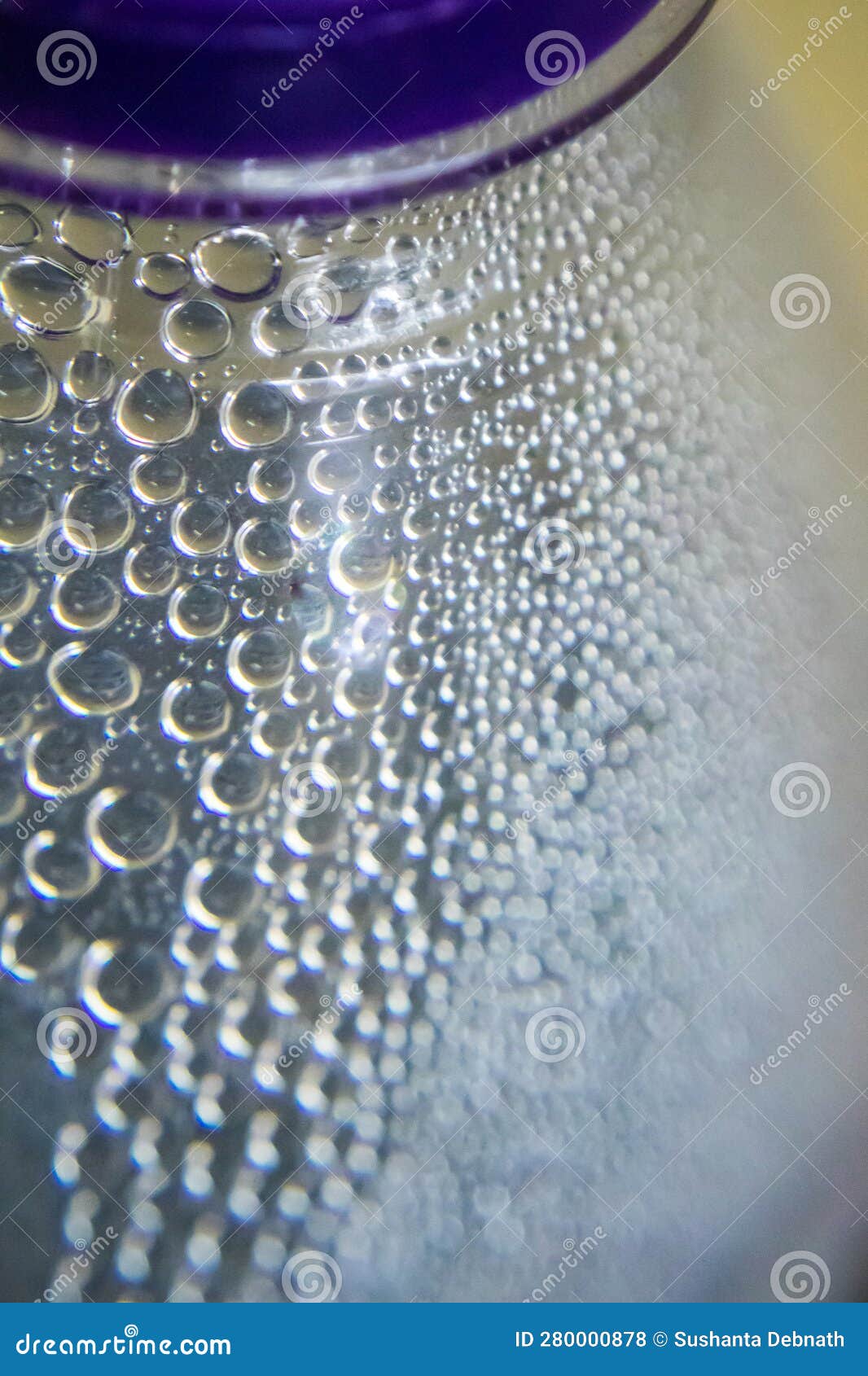 Water Droplets Inside an Empty Water Bottle Stock Photo - Image of ...