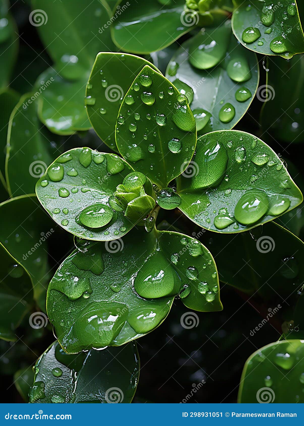Water droplets on leaf stock illustration. Illustration of macro ...