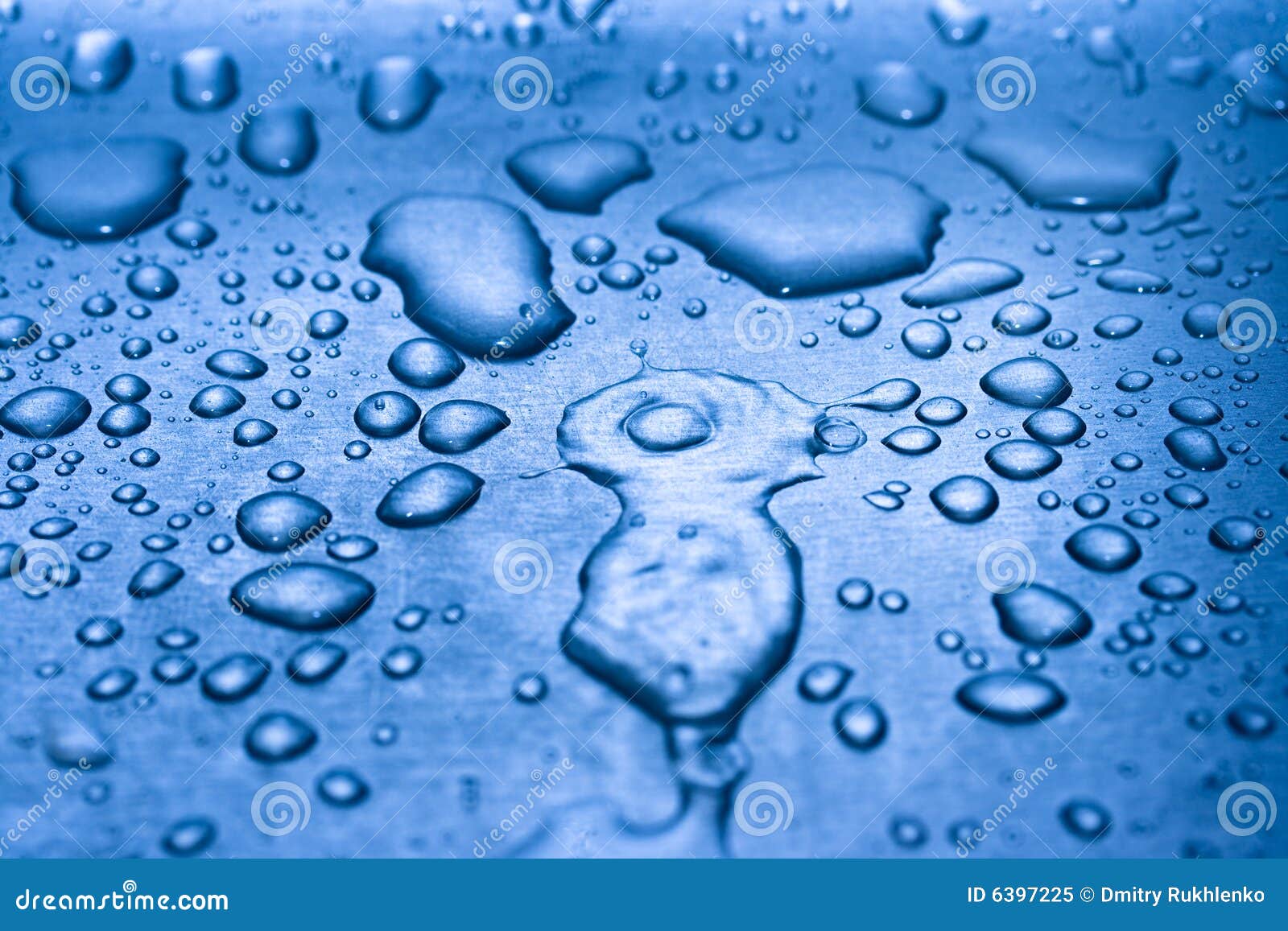 Water droplets on metal stock image. Image of water, macro - 6397225