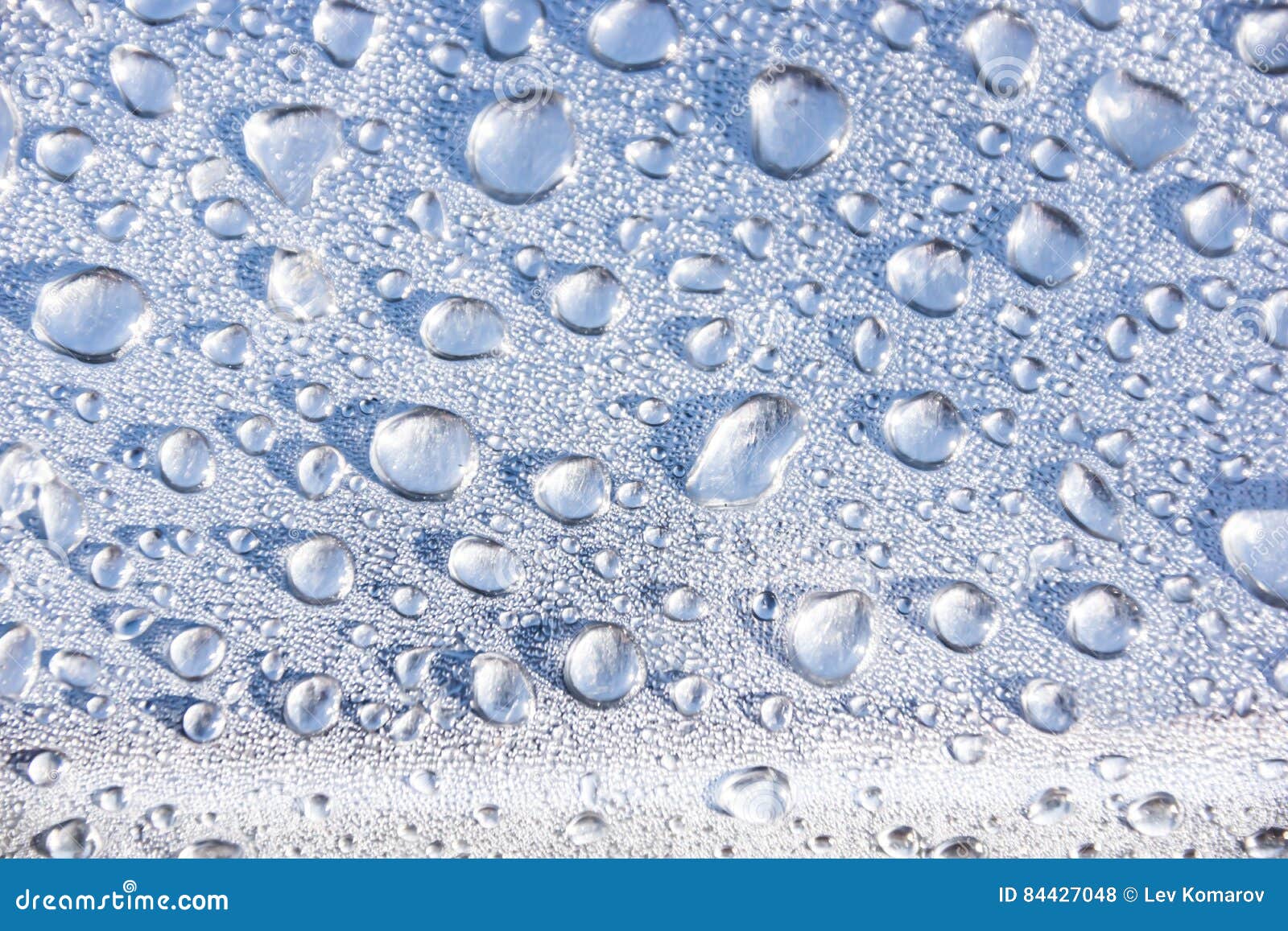 Water droplets on metal stock photo. Image of reflection - 84427048