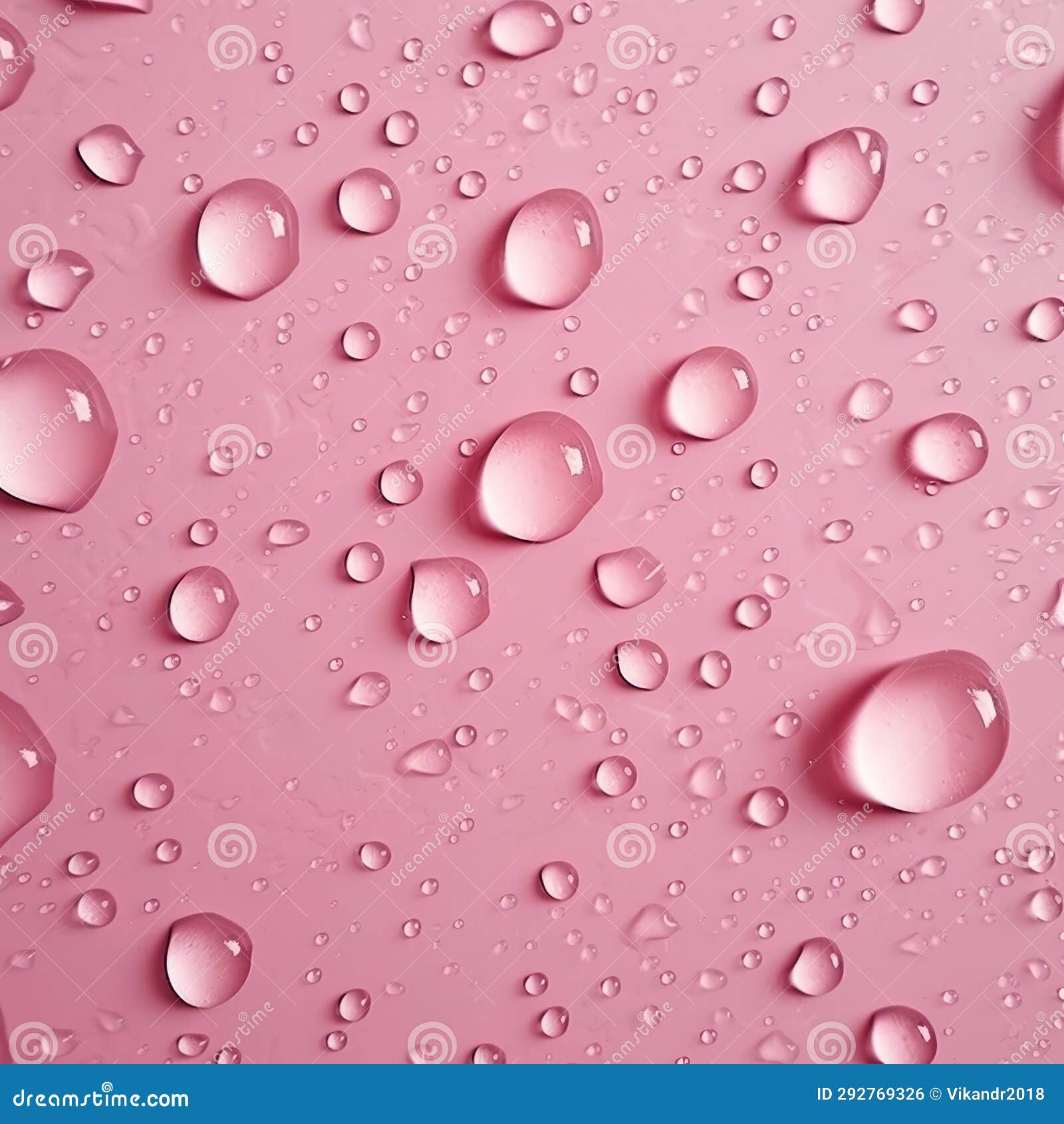 Water droplets on a pink stock illustration. Illustration of weather ...