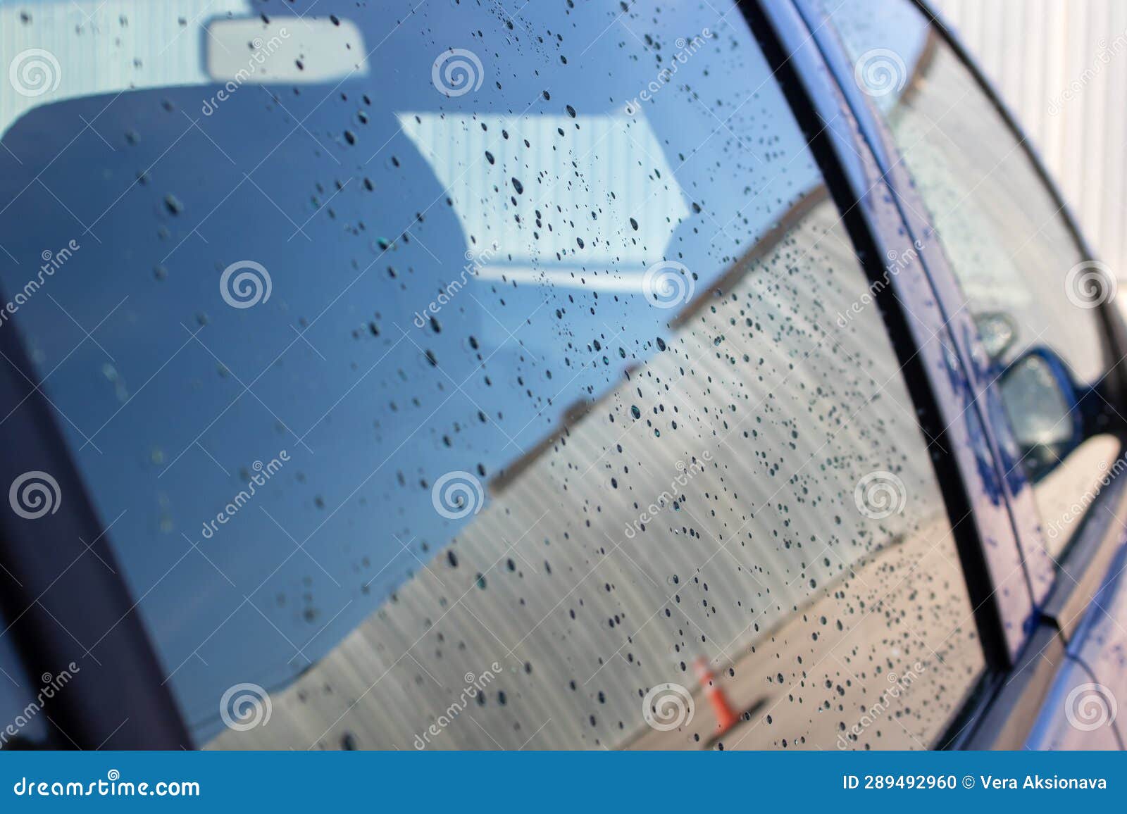 Water Droplets on Side Window of Car Stock Photo - Image of transport ...