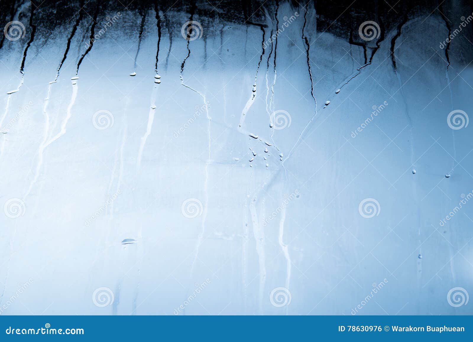 Water Droplets and Steam on the Glass. Drops of Water. Stock Photo ...