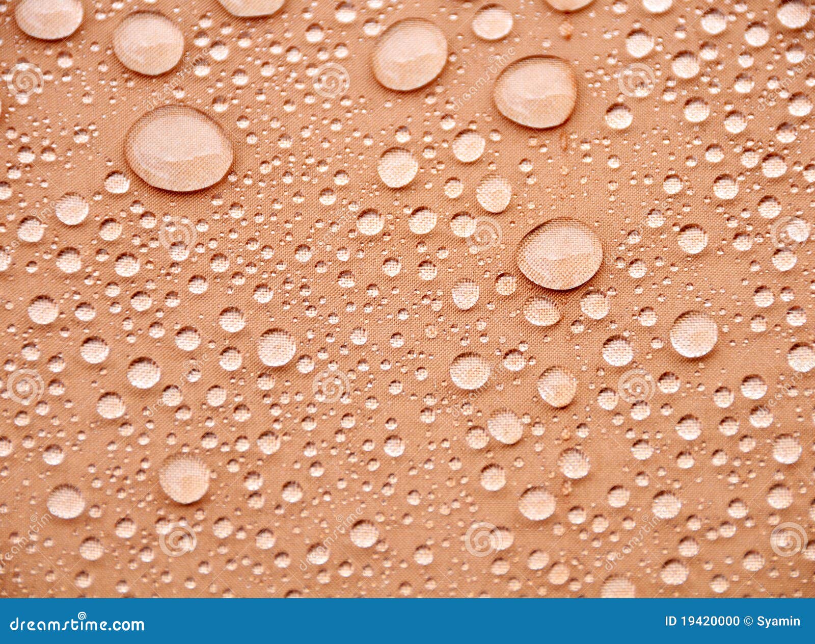 Water Droplets on Water Resistance Material Stock Photo - Image of ...