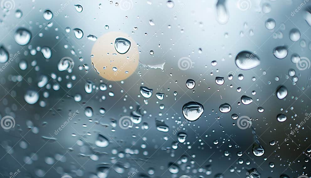 Water Droplets on a Window stock image. Image of nature - 342287169