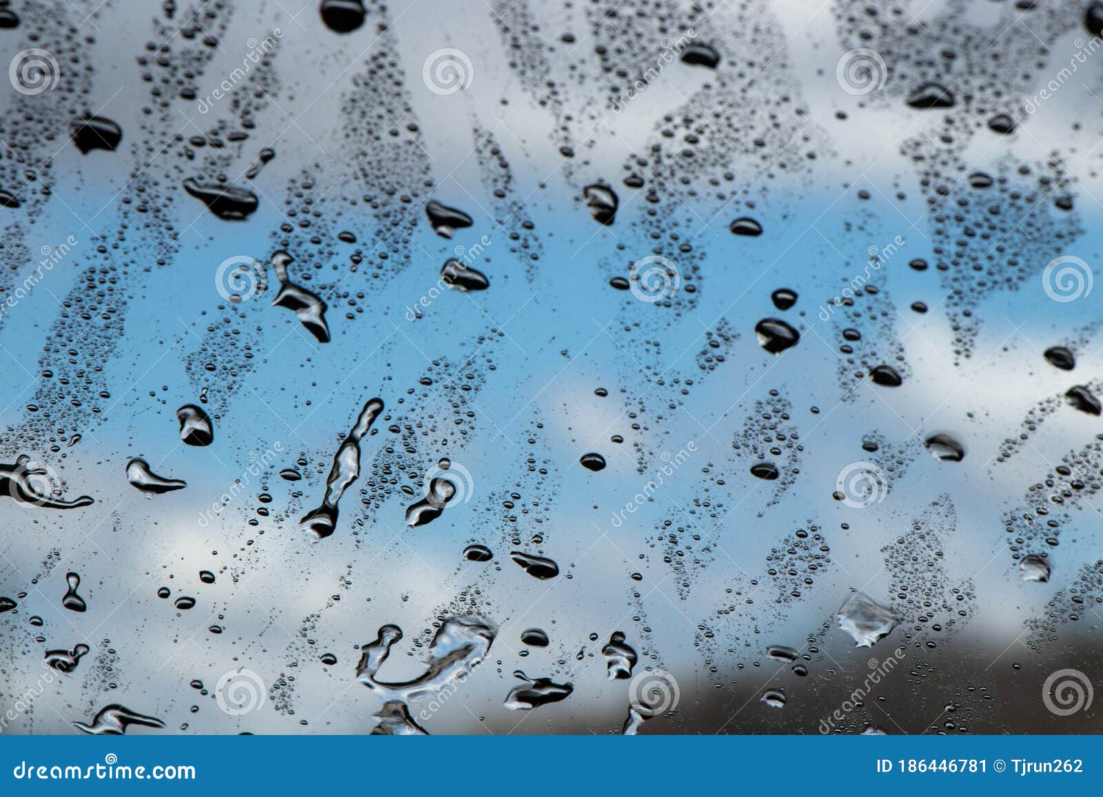 Water Droplets on the Windshield Stock Image - Image of droplets ...