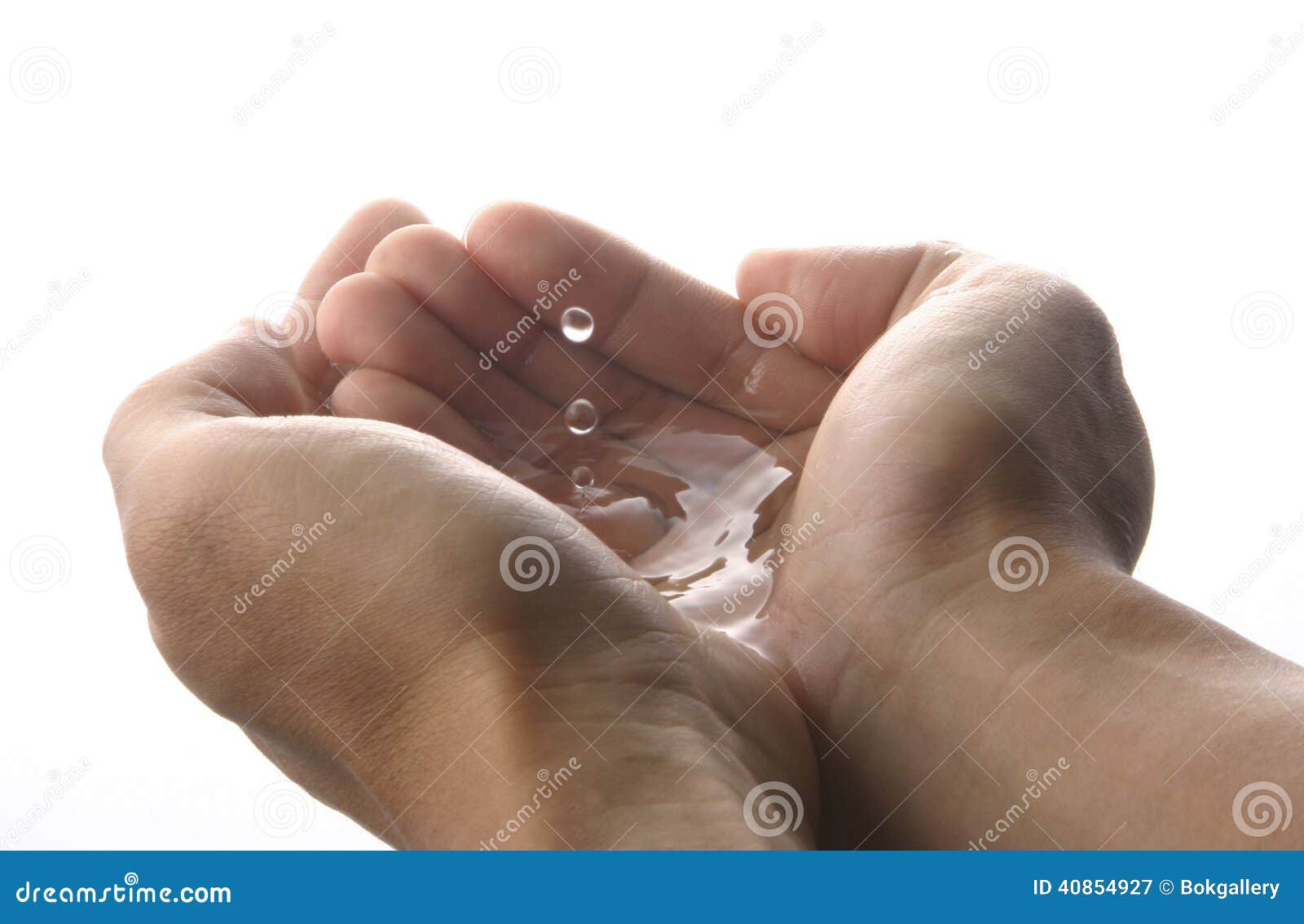 Water dropping on hand stock image. Image of raindrops - 40854927