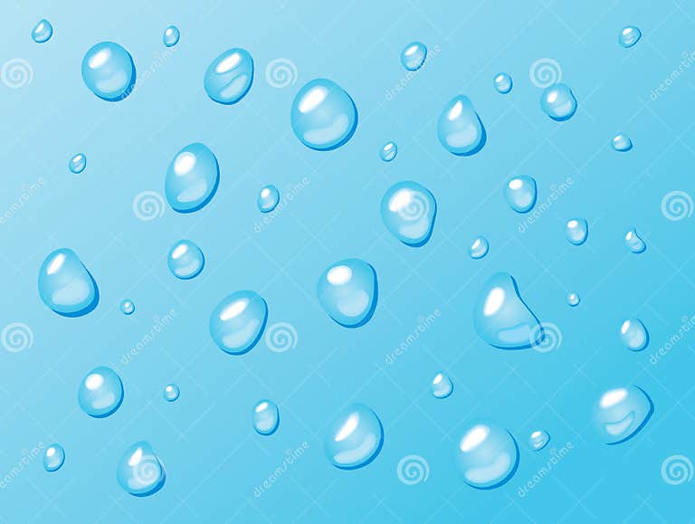 Water drops stock vector. Illustration of sparse, close - 3019552