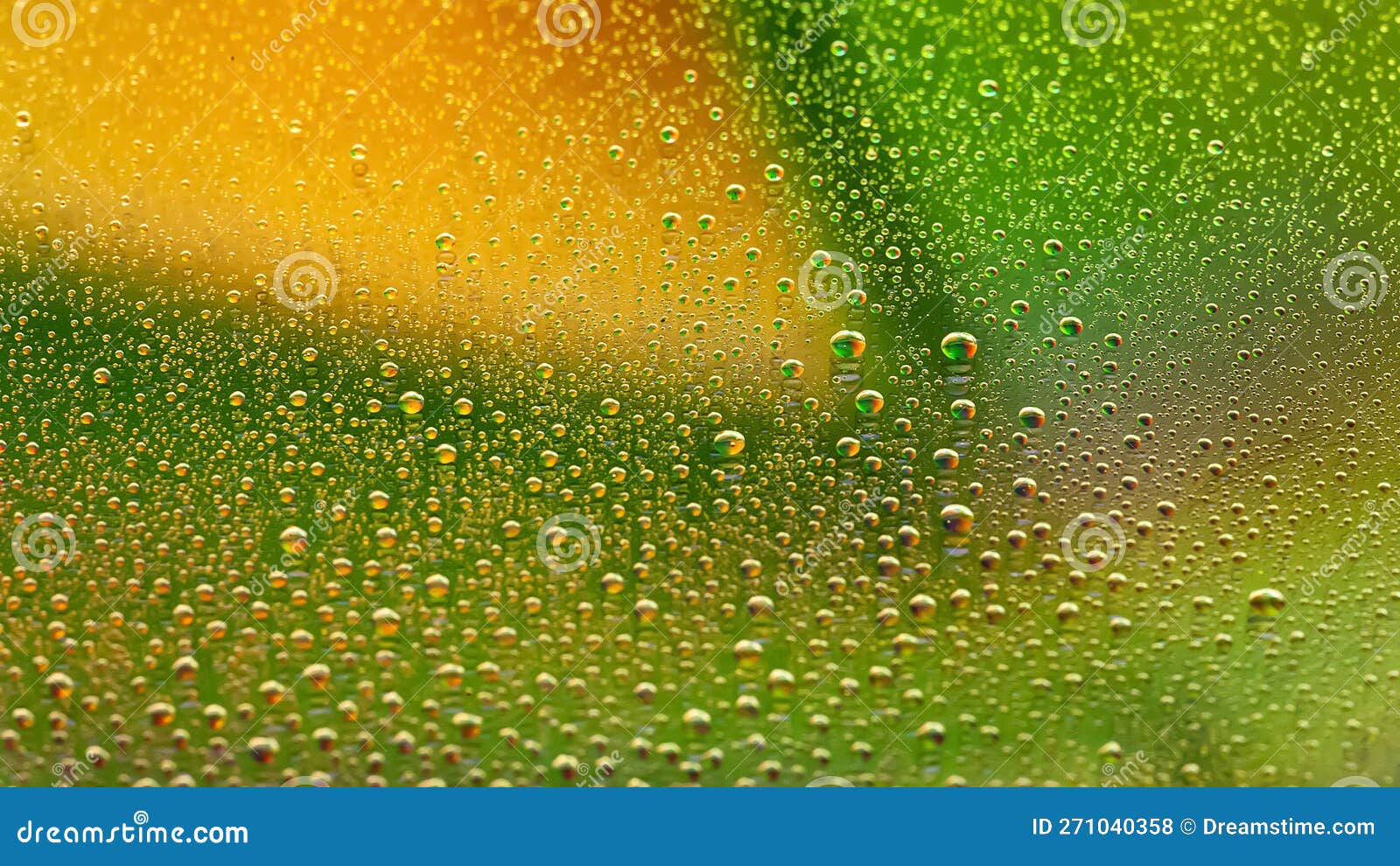 Water Drops. Abstract Gradient Background. Colored Drop Texture. Green ...
