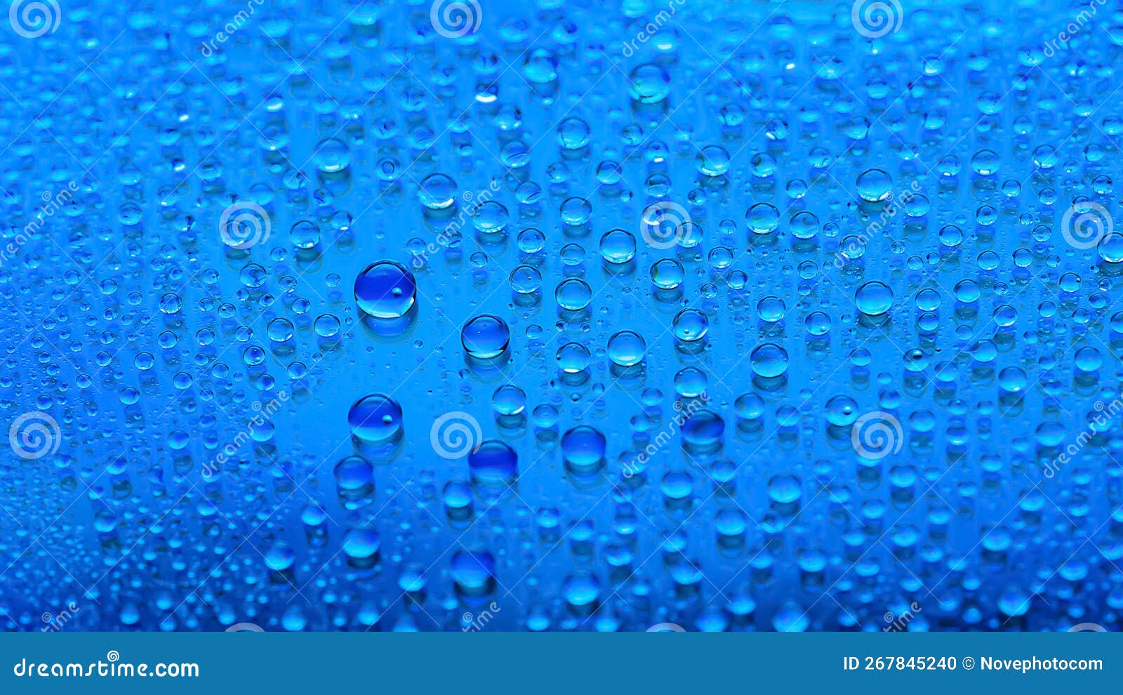 Water Drops. Abstract Gradient Background. Droplet Texture. Light Blue ...