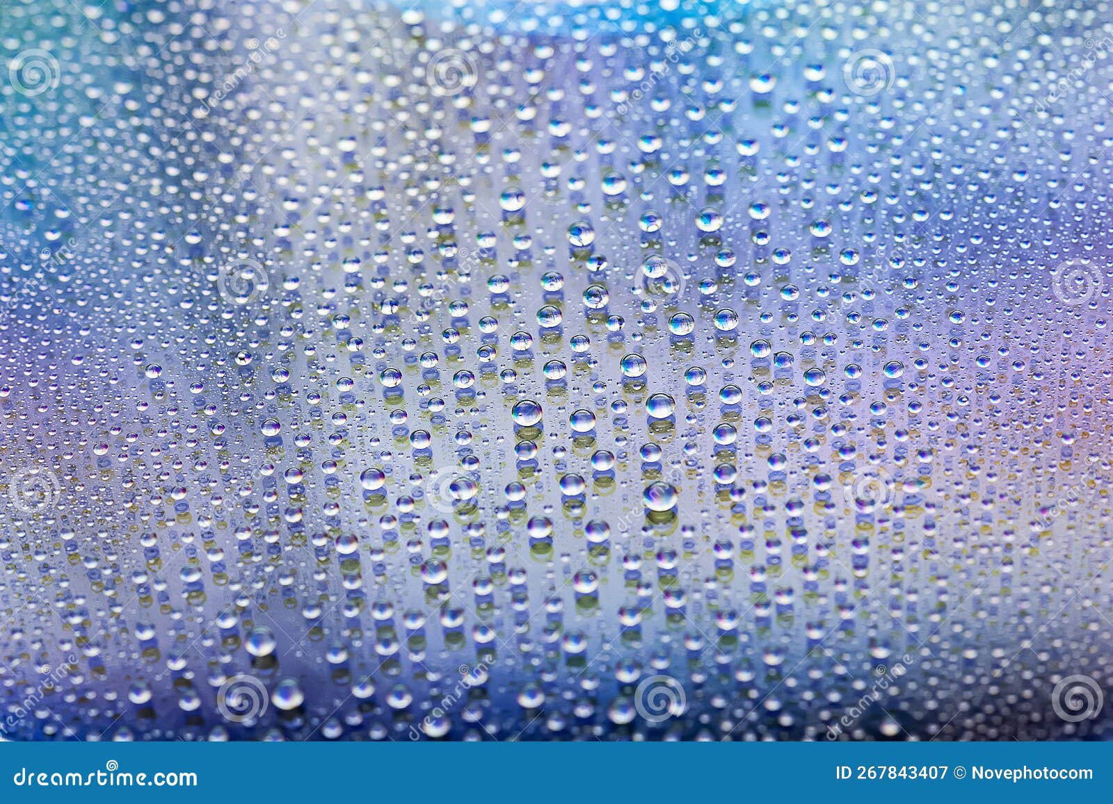 Water Drops. Abstract Gradient Background. Droplet Texture. Multicolor ...
