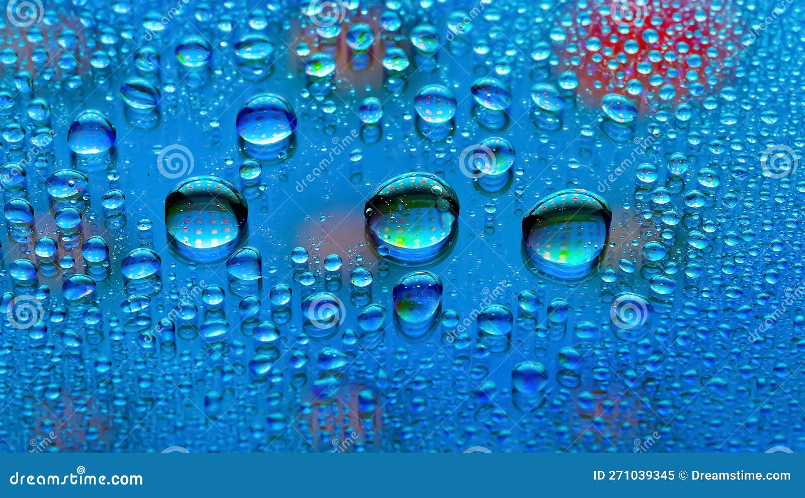 Water Drops. Abstract Wet Backdrop Colored Macro Texture Drops ...