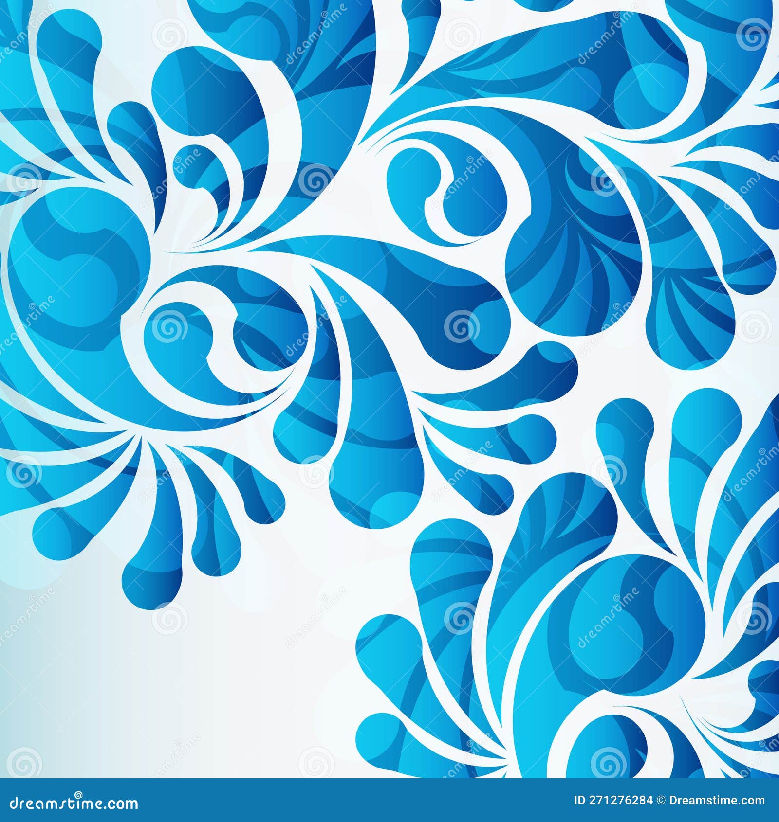 Water Blue Drops Background Stock Vector - Illustration of water ...