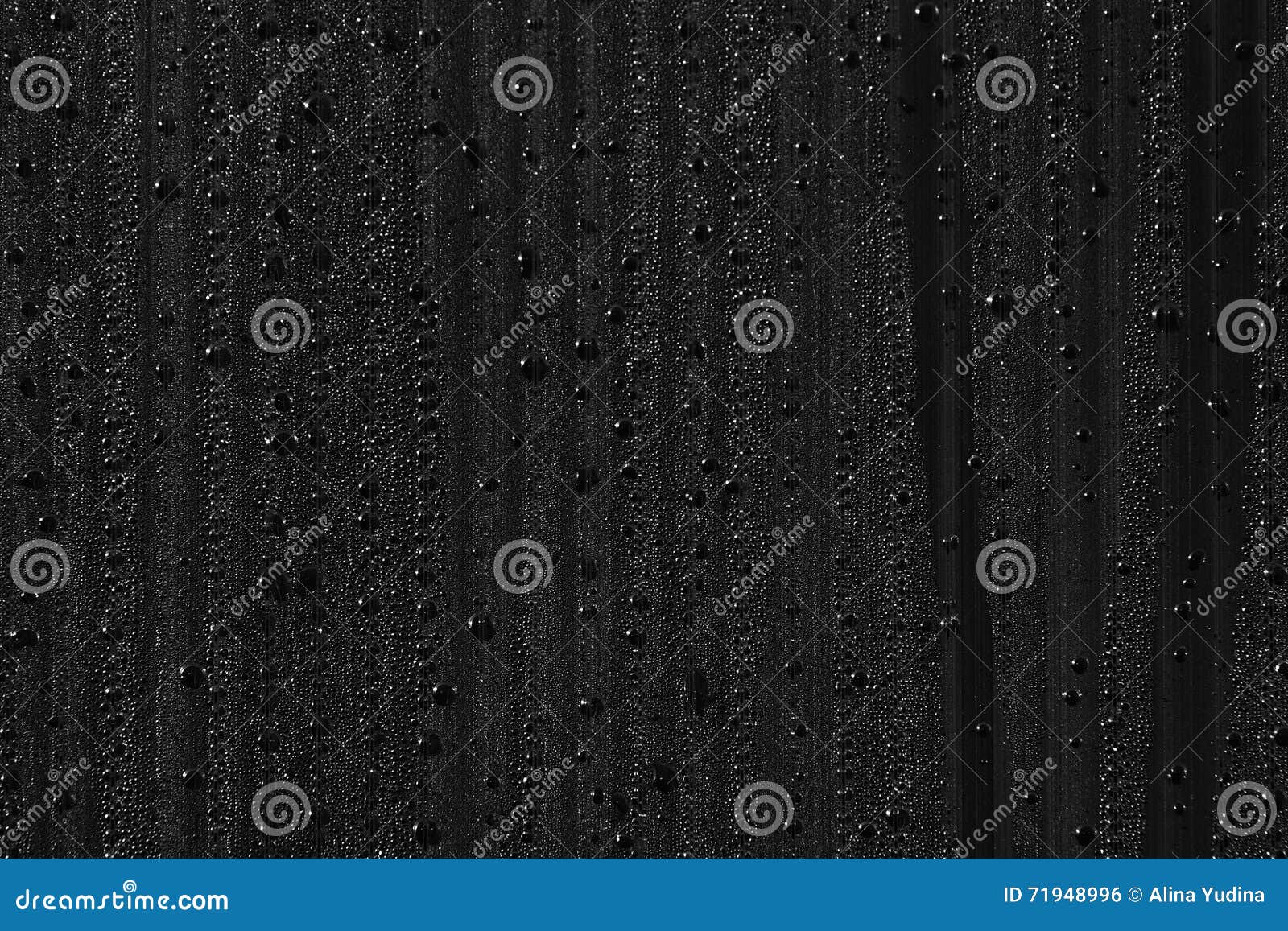 Background Of The Condensate On The Film Is Polyethylene. Water Drops ...