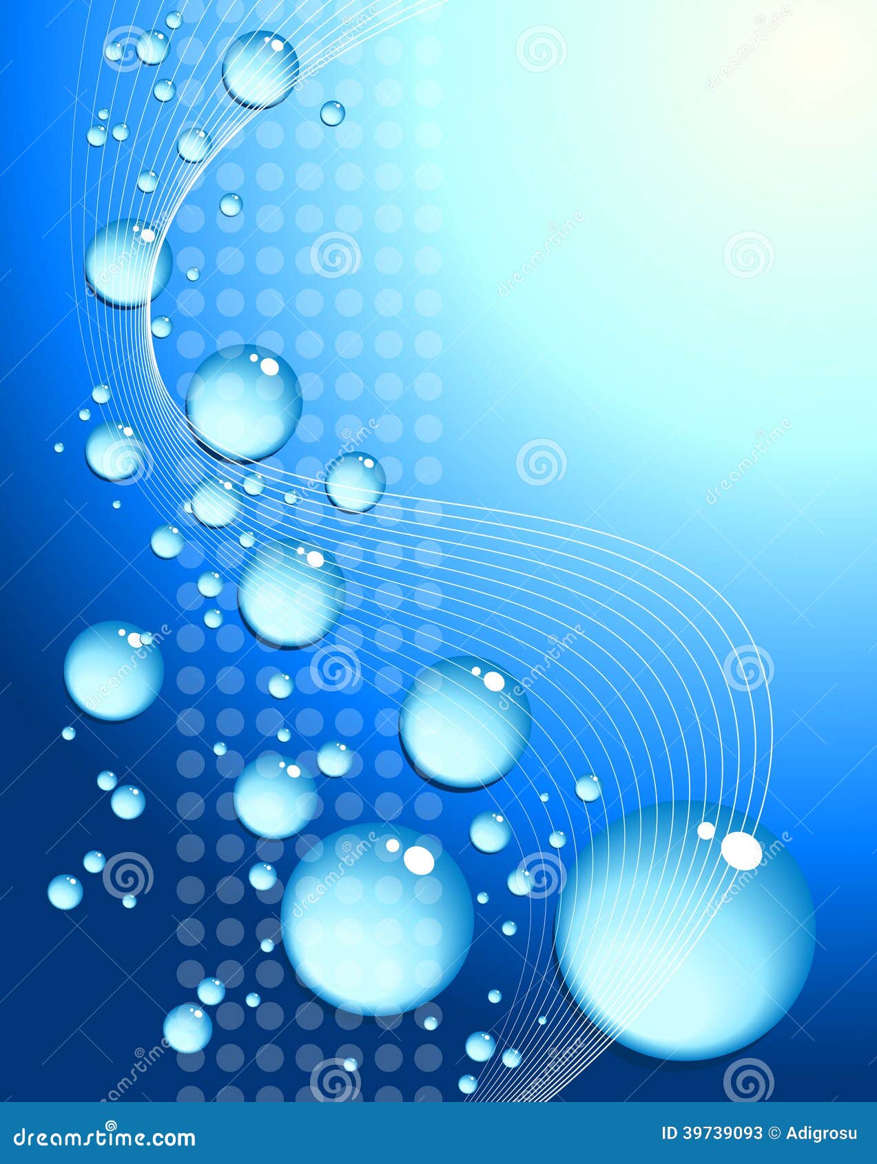 Water drops background stock vector. Illustration of element - 39739093