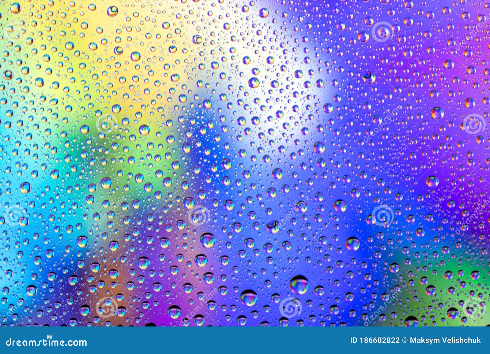 Water Drops Background. Rain Texture on Window Glass Stock Photo ...