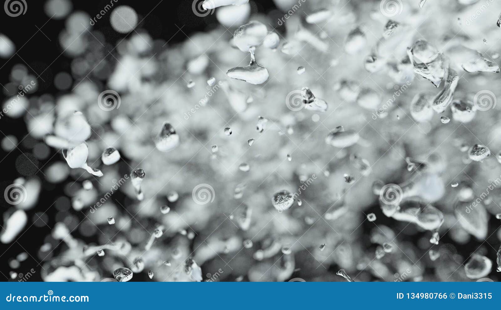 Water Drops Background. Shallow Depth of Filed Stock Photo - Image of ...