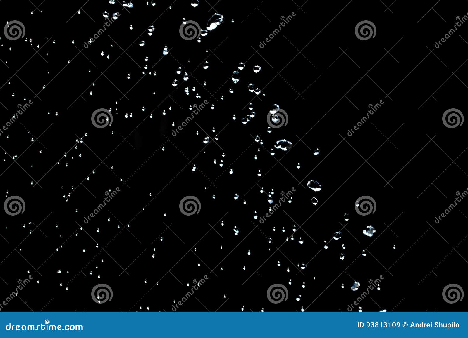Water Drops on Black Background Stock Image - Image of pattern, texture ...