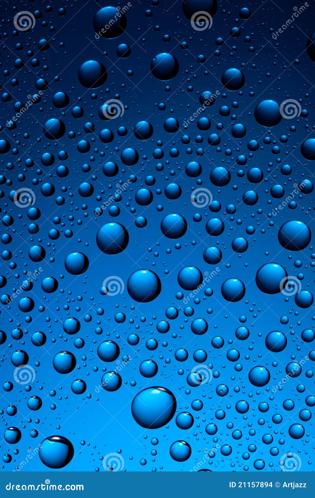 Water drops on blue stock photo. Image of healthy, background - 21157894