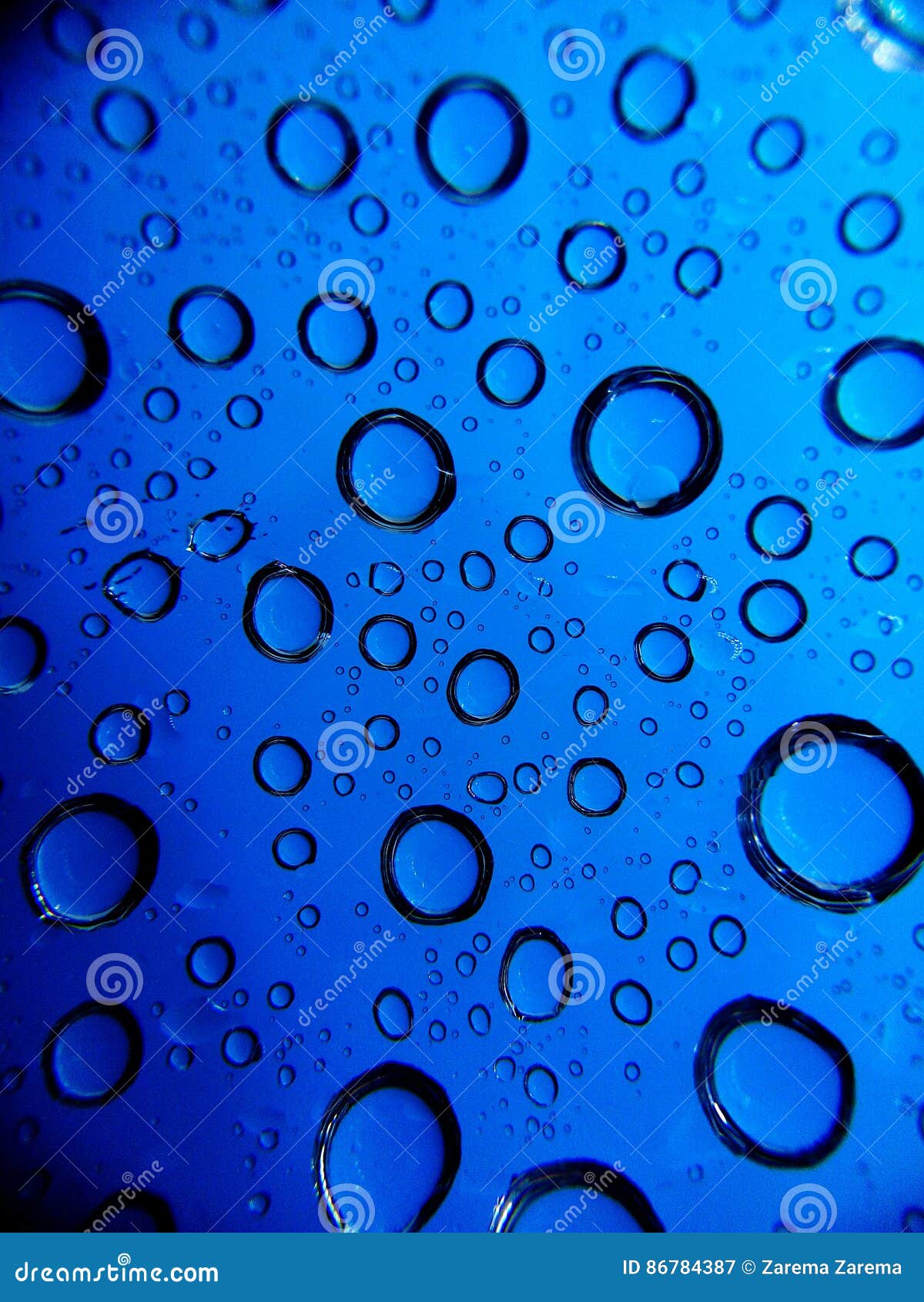 Water drops stock image. Image of water, color, blue - 86784387