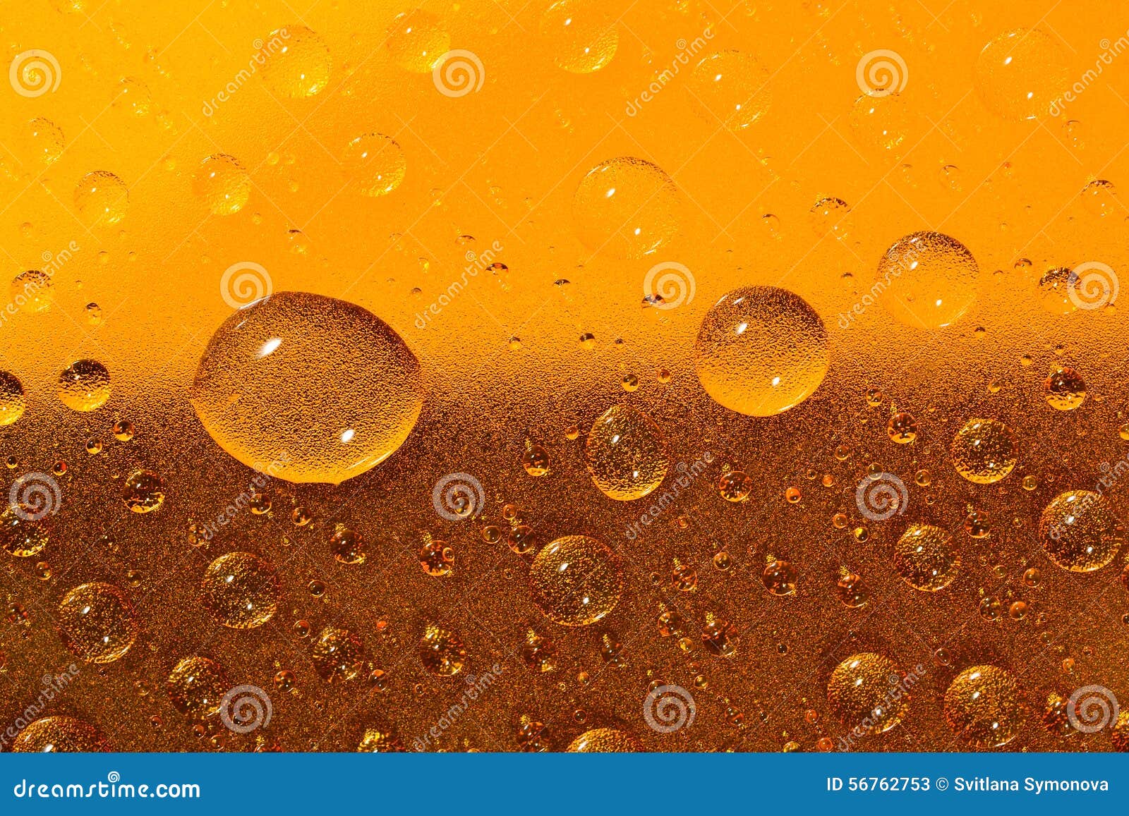 Water Drops on the Brown Surface. Selective Focus Stock Image - Image ...