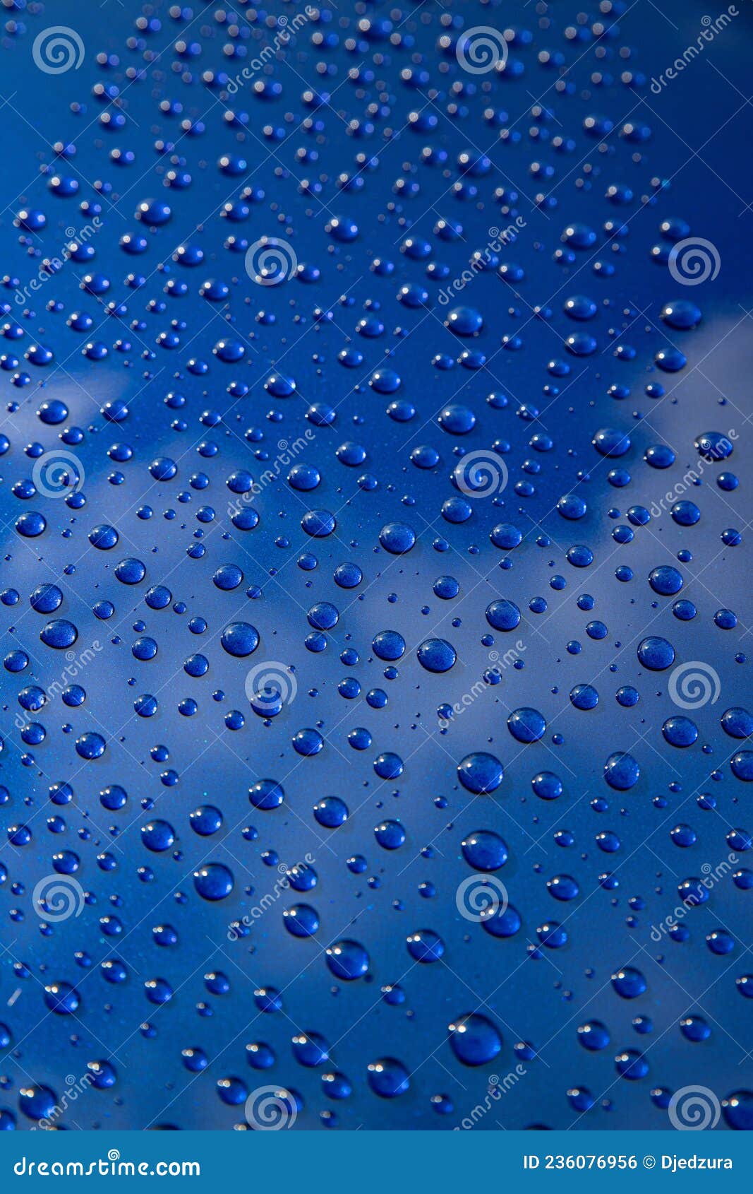 Water Drops on Car Body. Hydrophobic Effect Stock Photo - Image of ...
