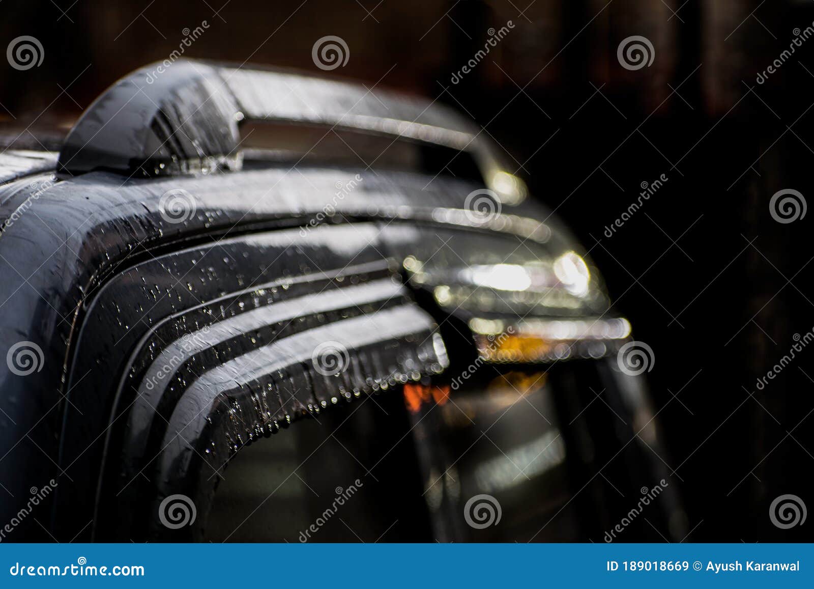 Water Drops on a Car`s Window Stock Image - Image of dripping ...