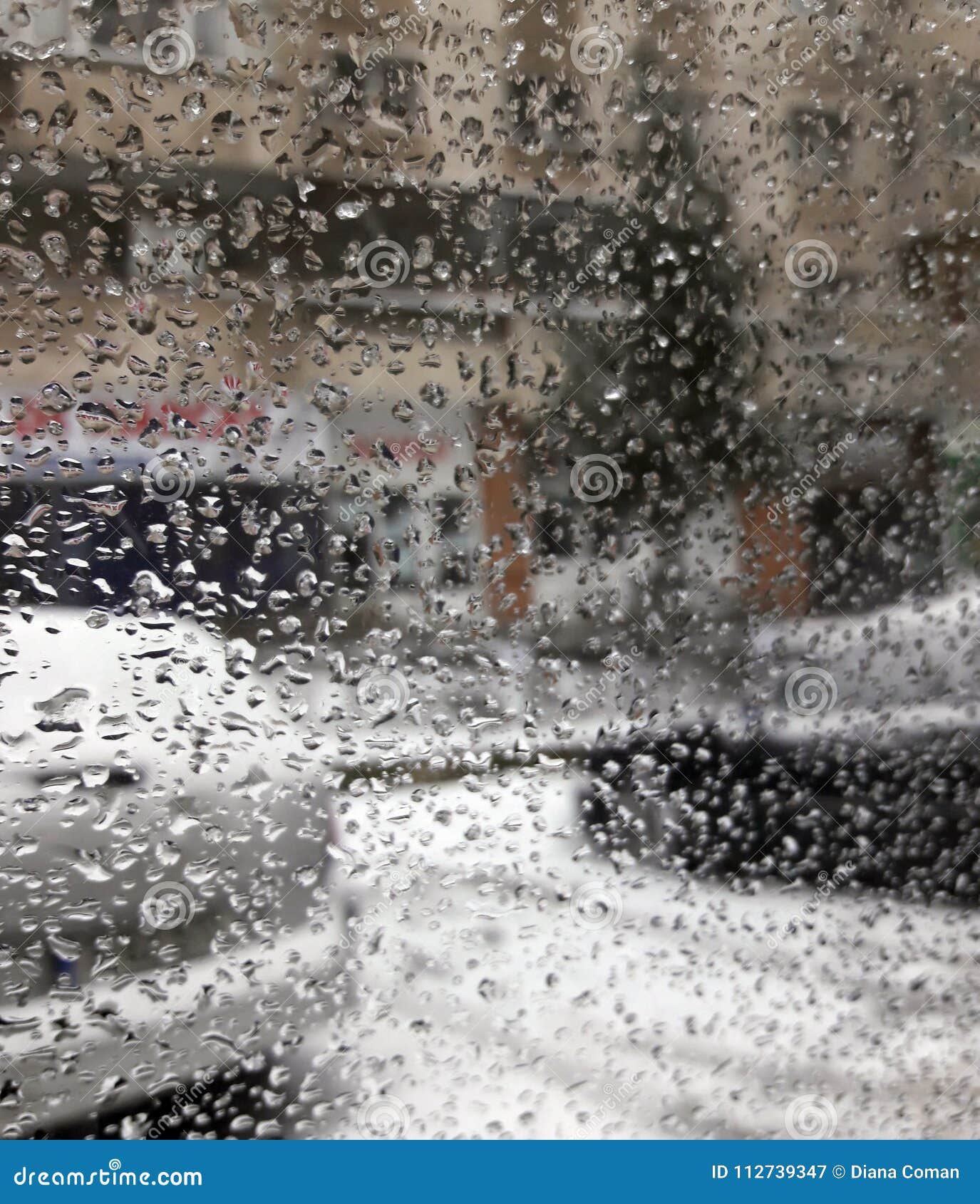 Water Drops on a Car Window Stock Image - Image of surface, weather ...