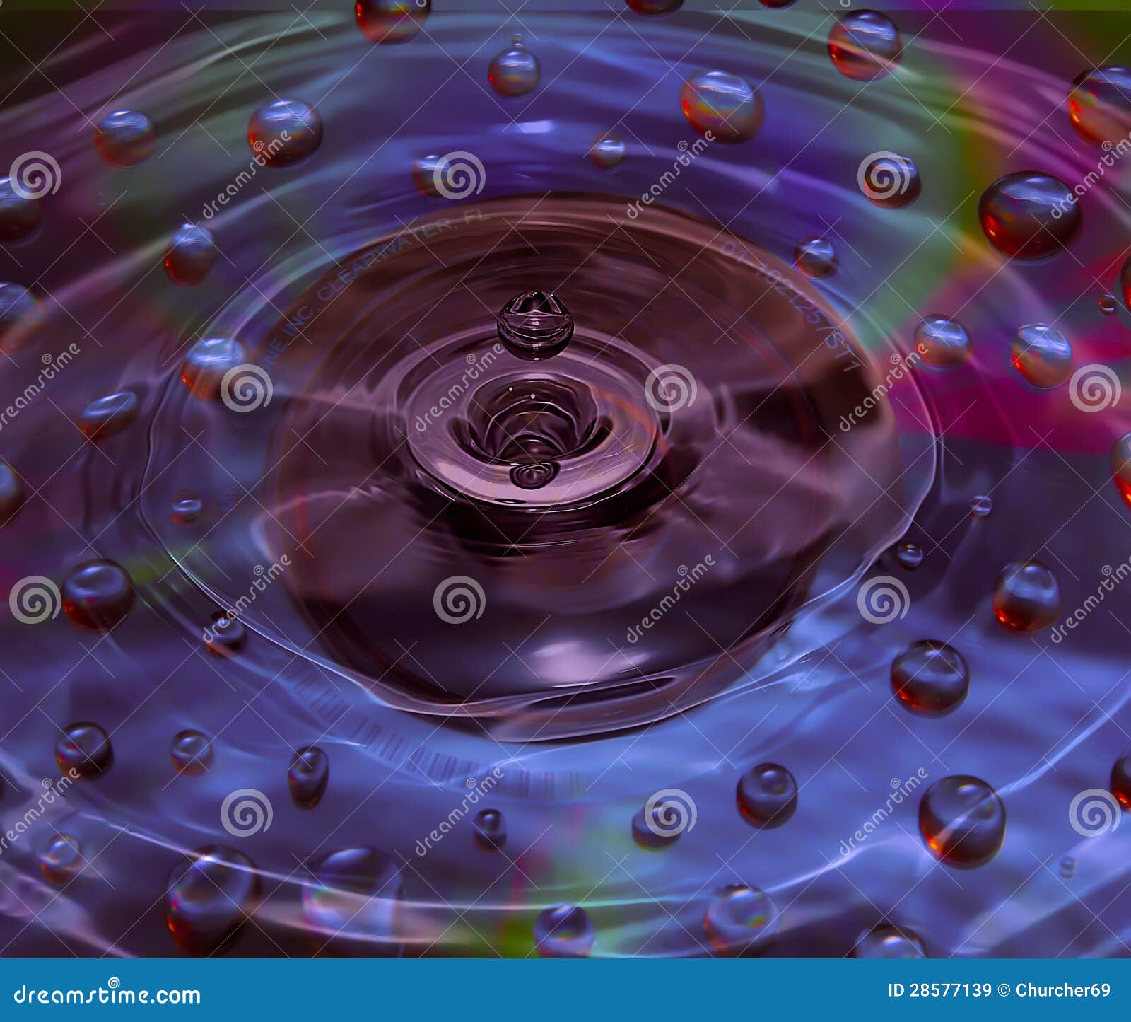 Water drops on CD stock image. Image of retro, droplets - 28577139