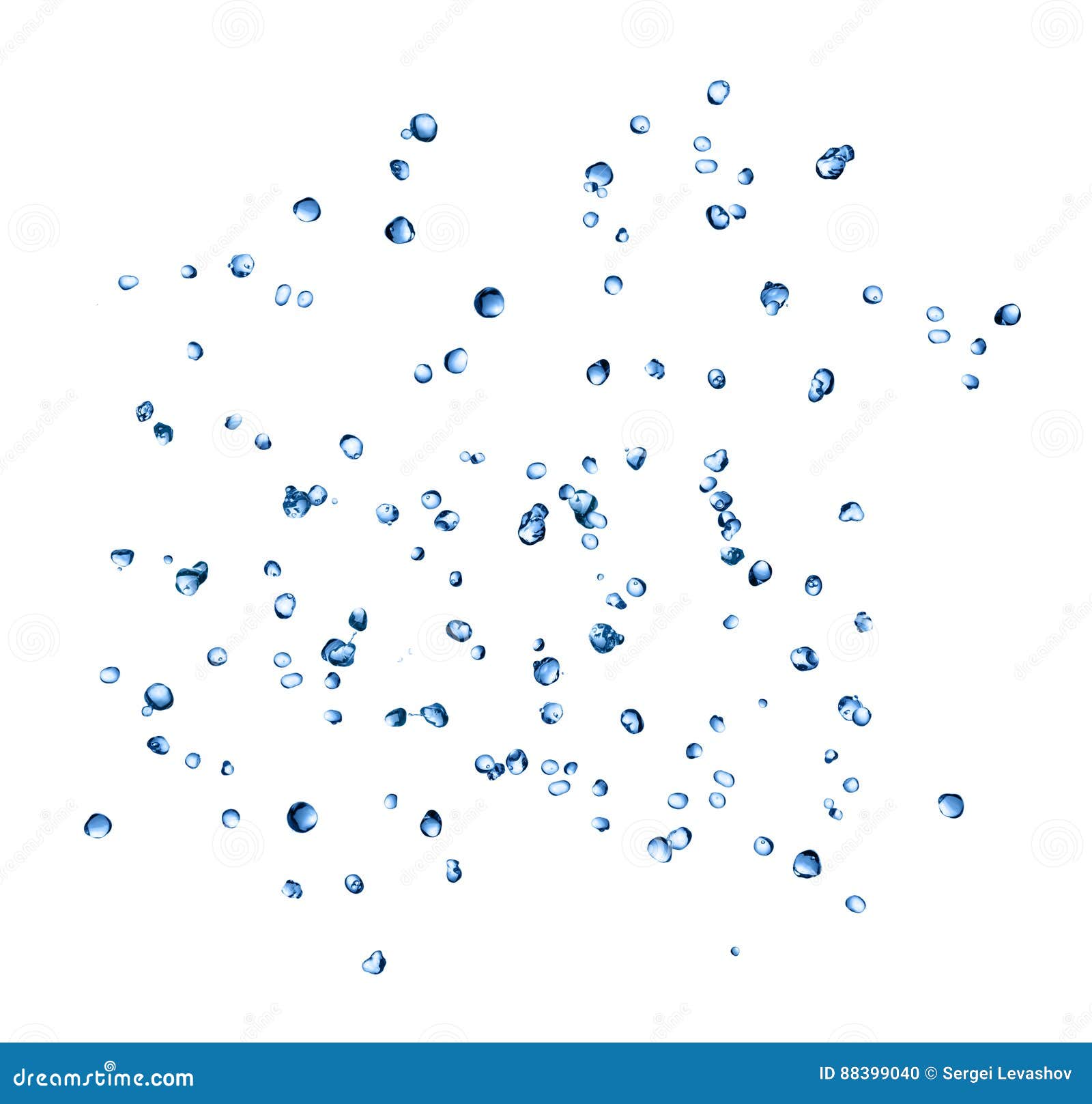 Water Drops Collection Isolated Stock Illustration - Illustration of ...
