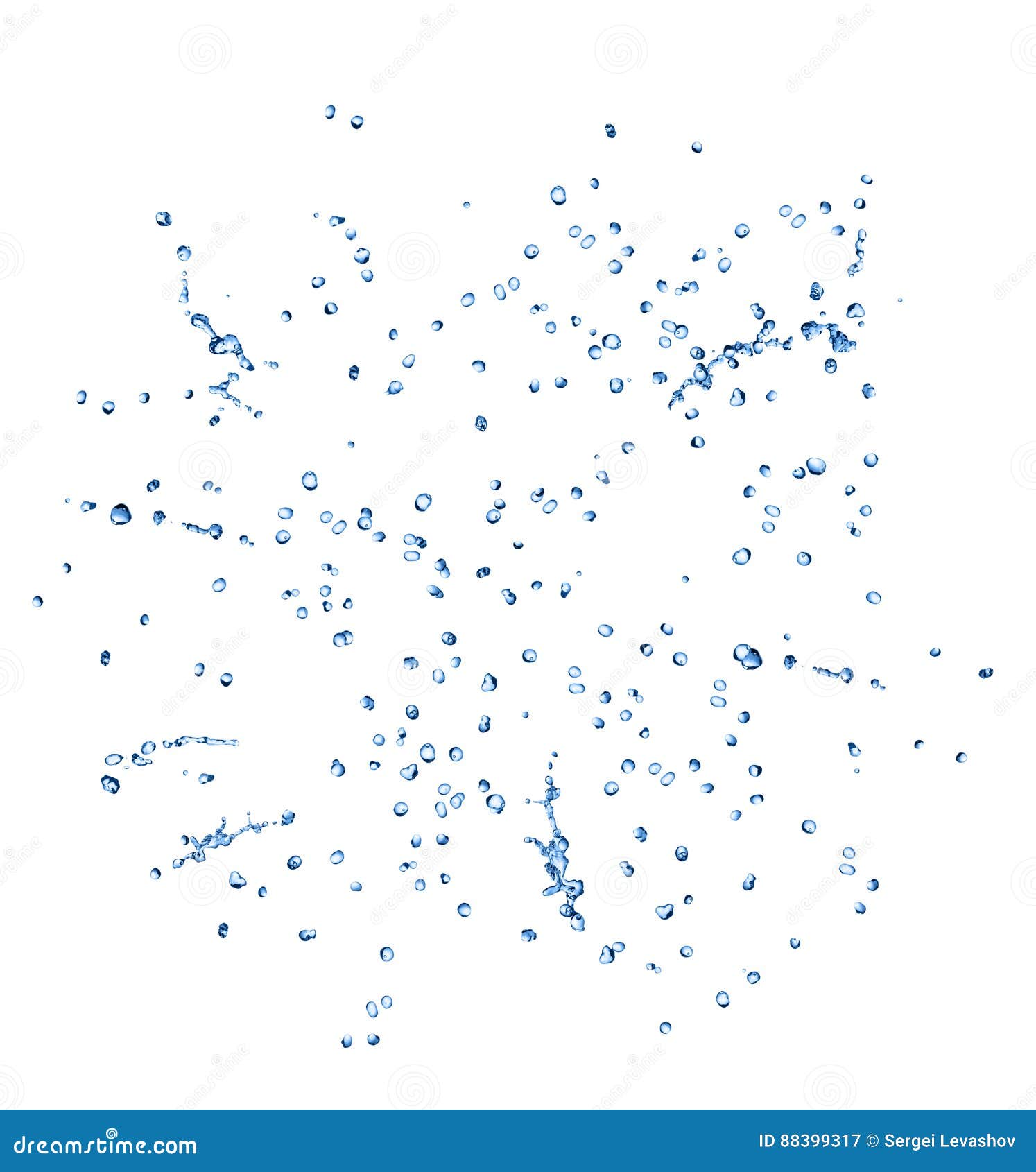 Water Drops Collection Isolated Stock Image - Image of bubble, clear ...