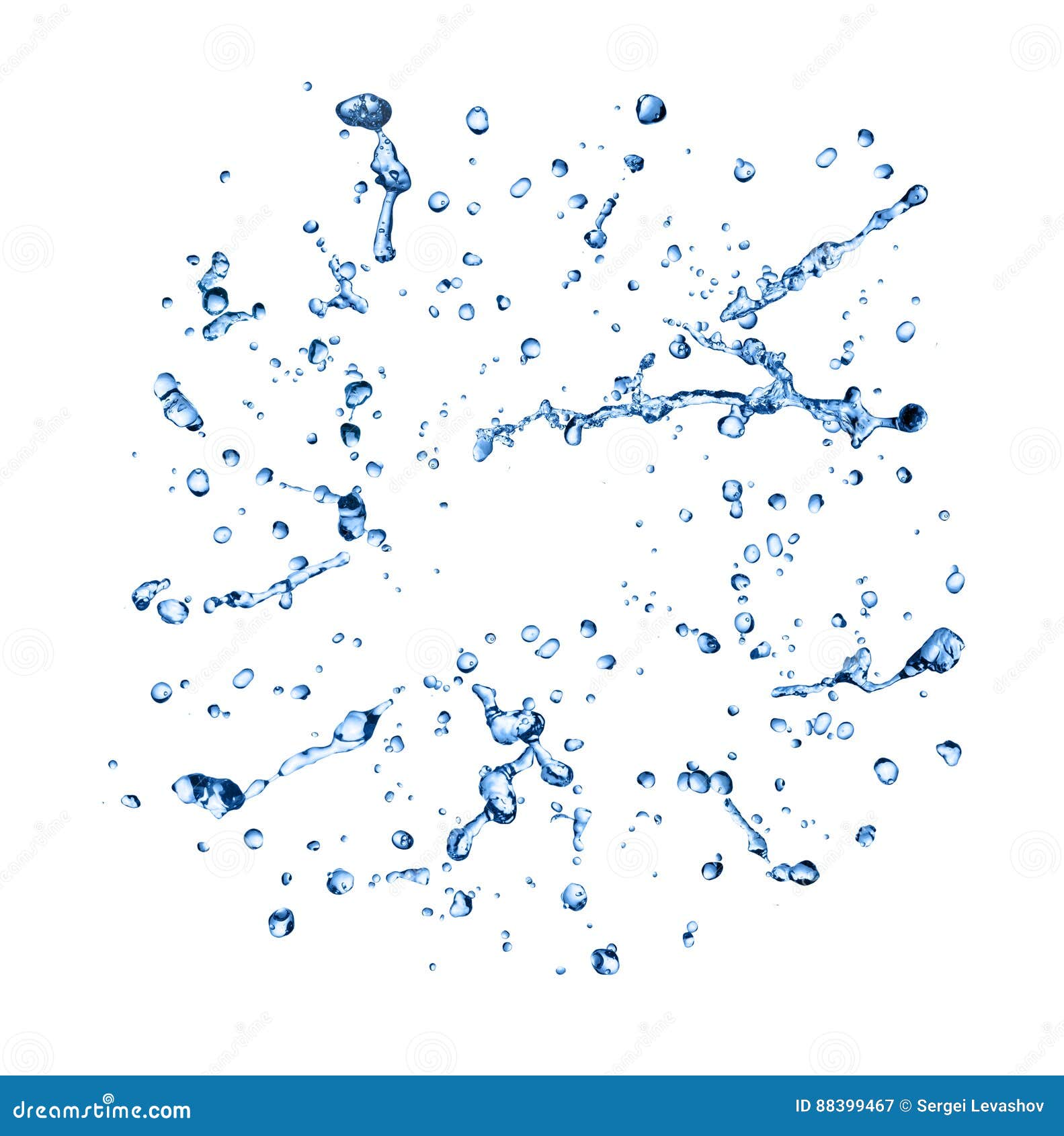 Water Drops Collection Isolated Stock Image - Image of flow, rain: 88399467