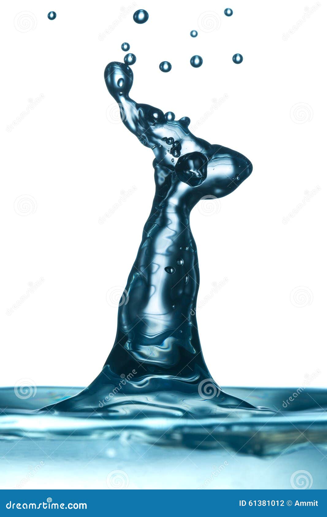 Water Drops Collision Effect Stock Photo - Image of calm, colliding ...