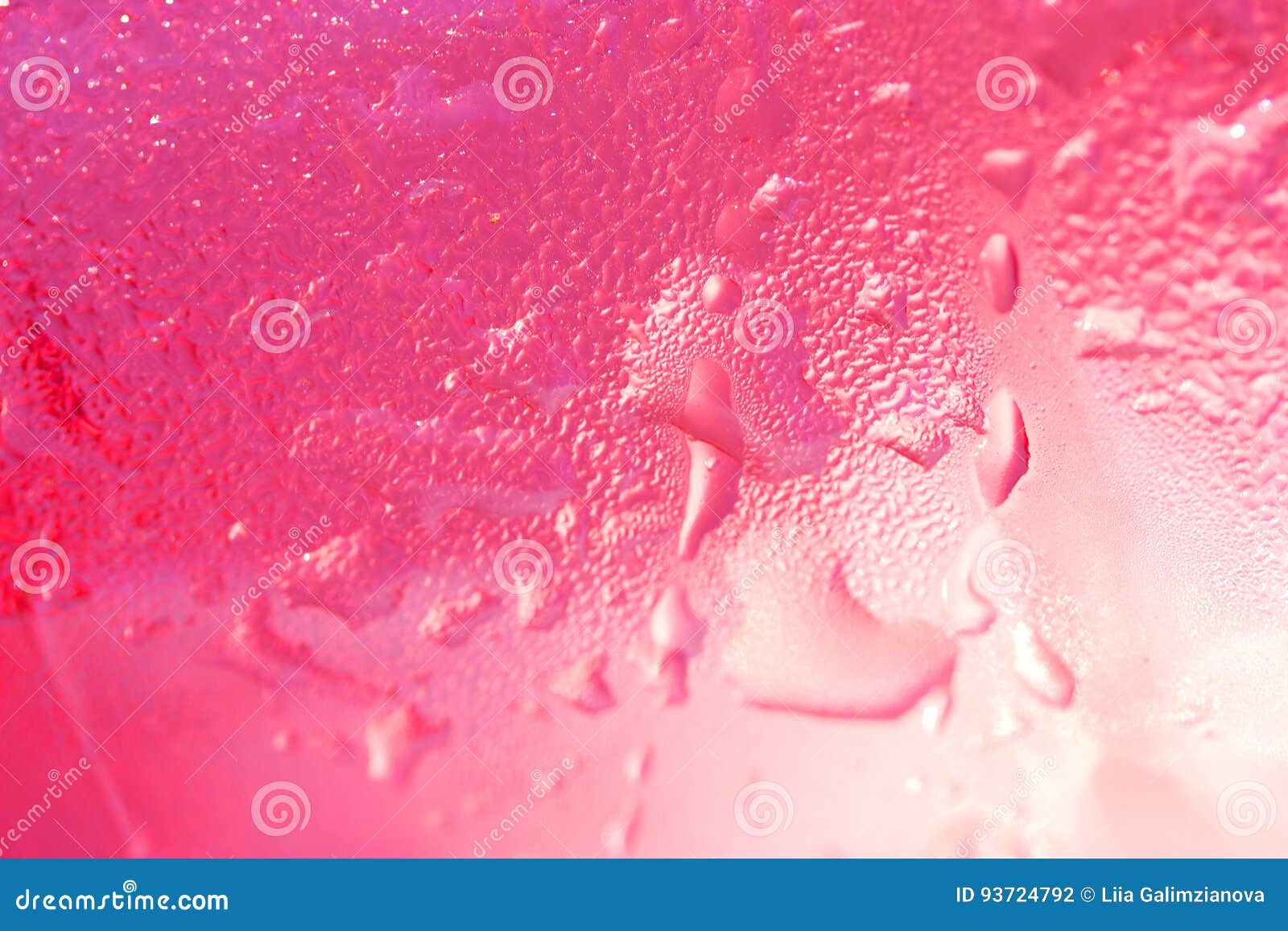 Water Drops on Color Background Close Up Stock Photo - Image of ...